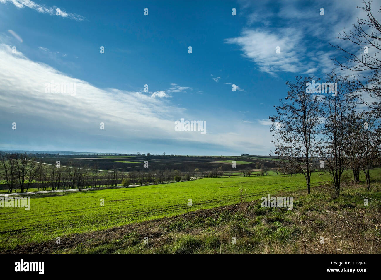 Wonderful rural scene, vast farmland landscape Stock Photo - Alamy