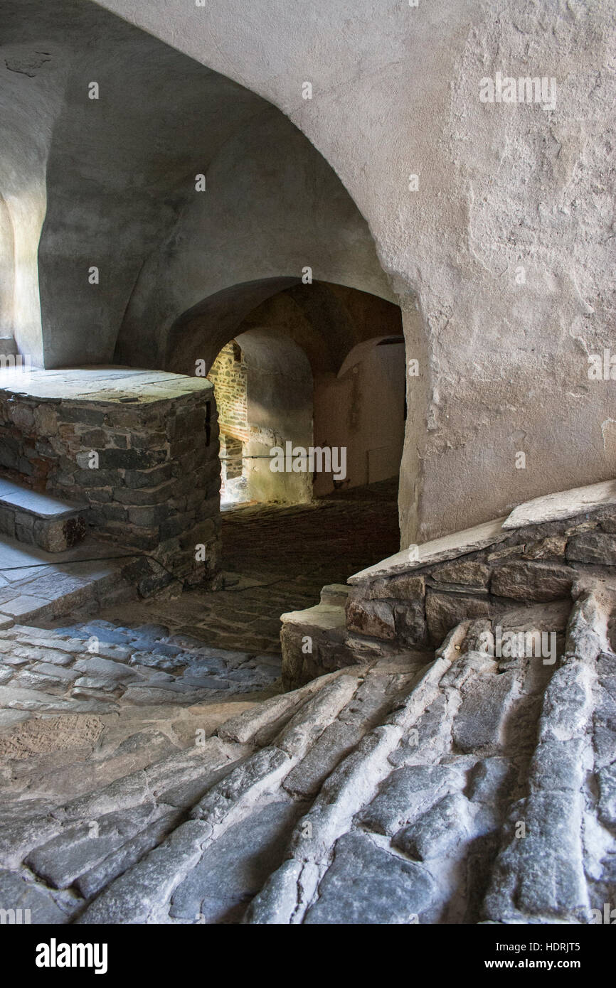 Simonos Petra or Simonopetra monastery on Athos Peninsula, Greece ...