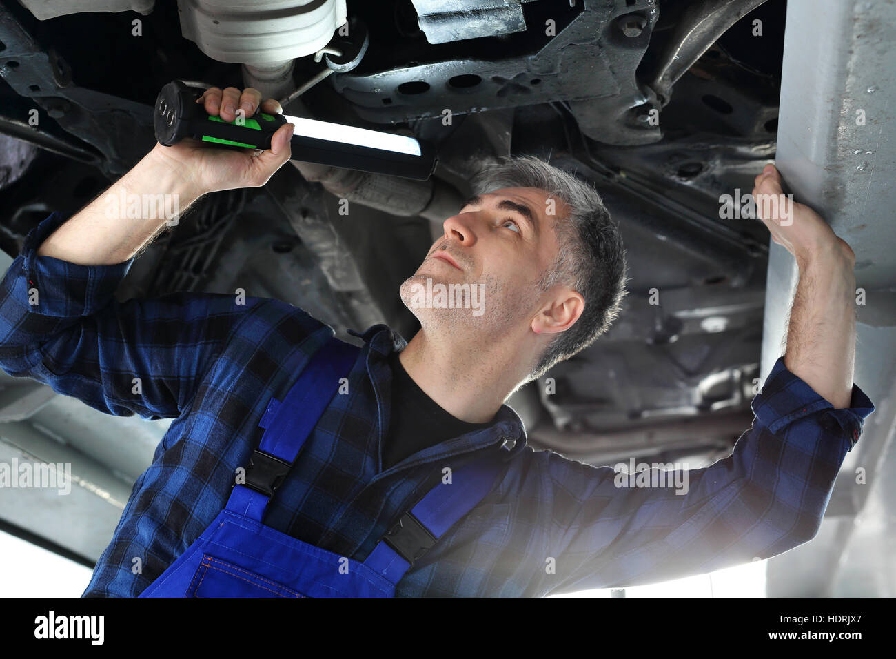 Mechanic, a man repairing a car. Car repair shop, handsome mechanic at ...
