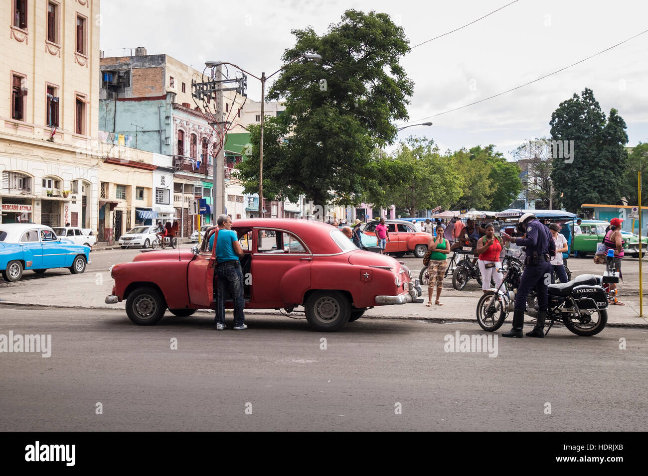 Cuban police car hi-res stock photography and images - Alamy