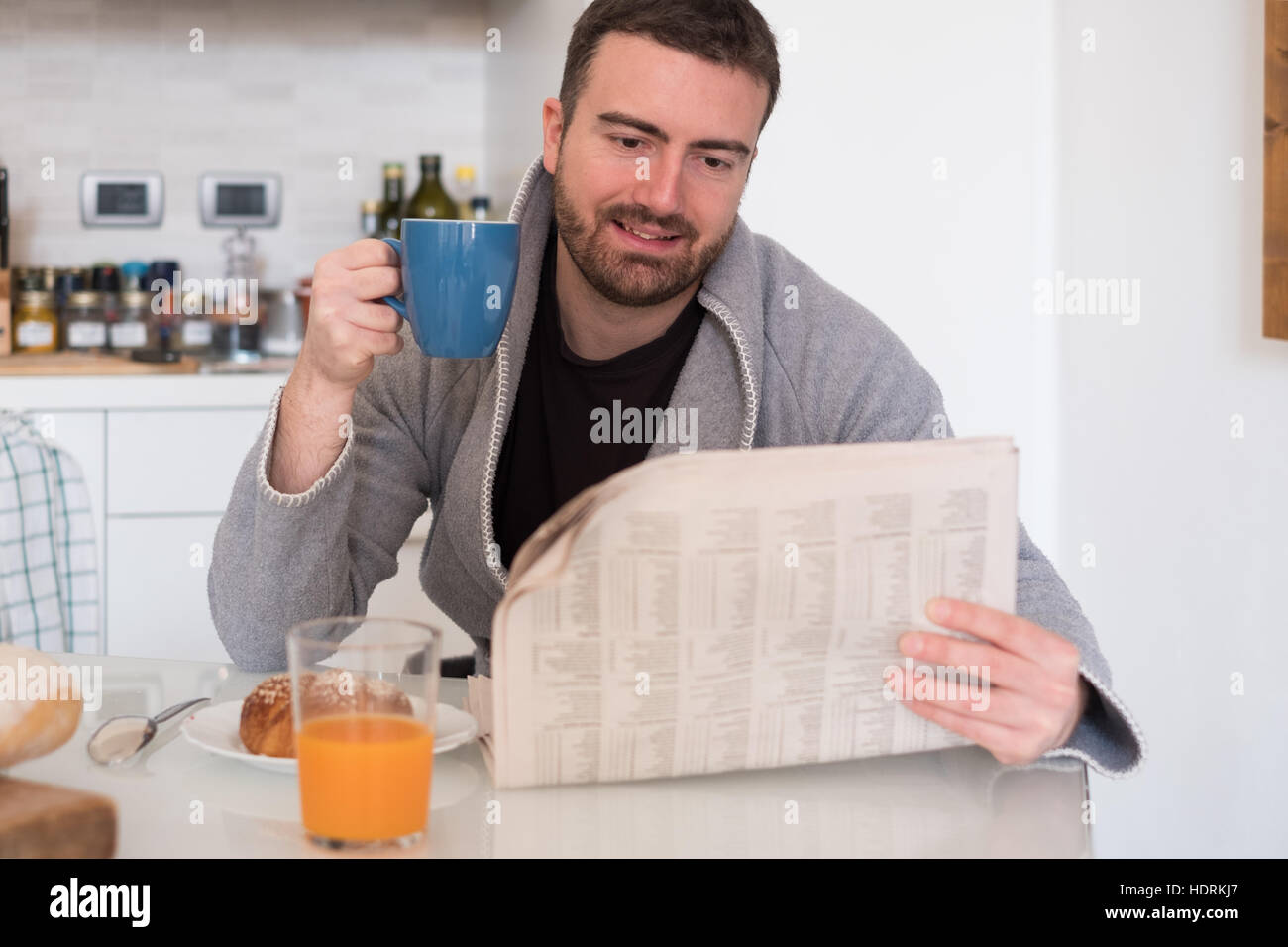 Read breakfast hi-res stock photography and images - Alamy