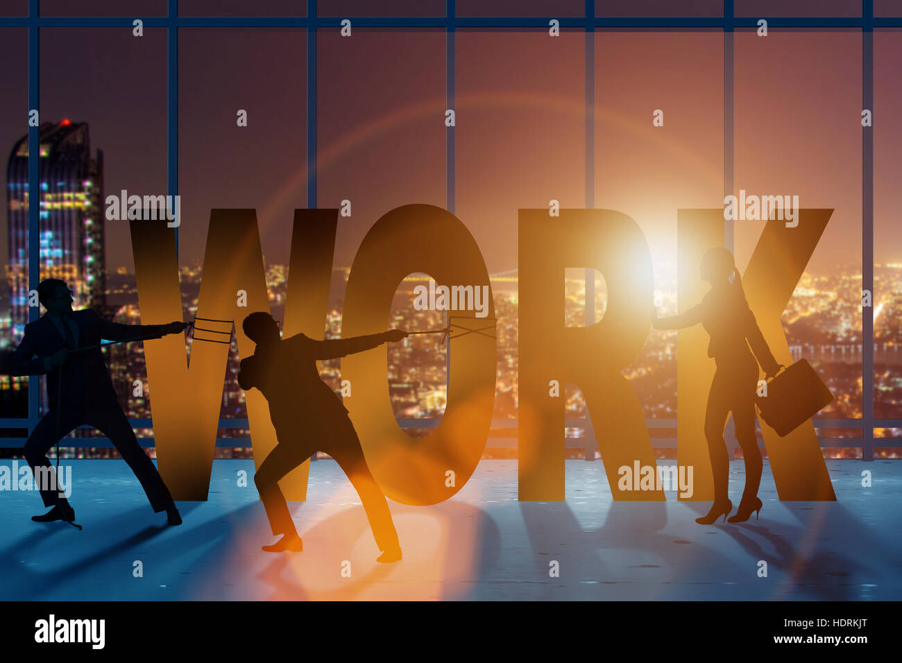 Business concept of hard work Stock Photo - Alamy