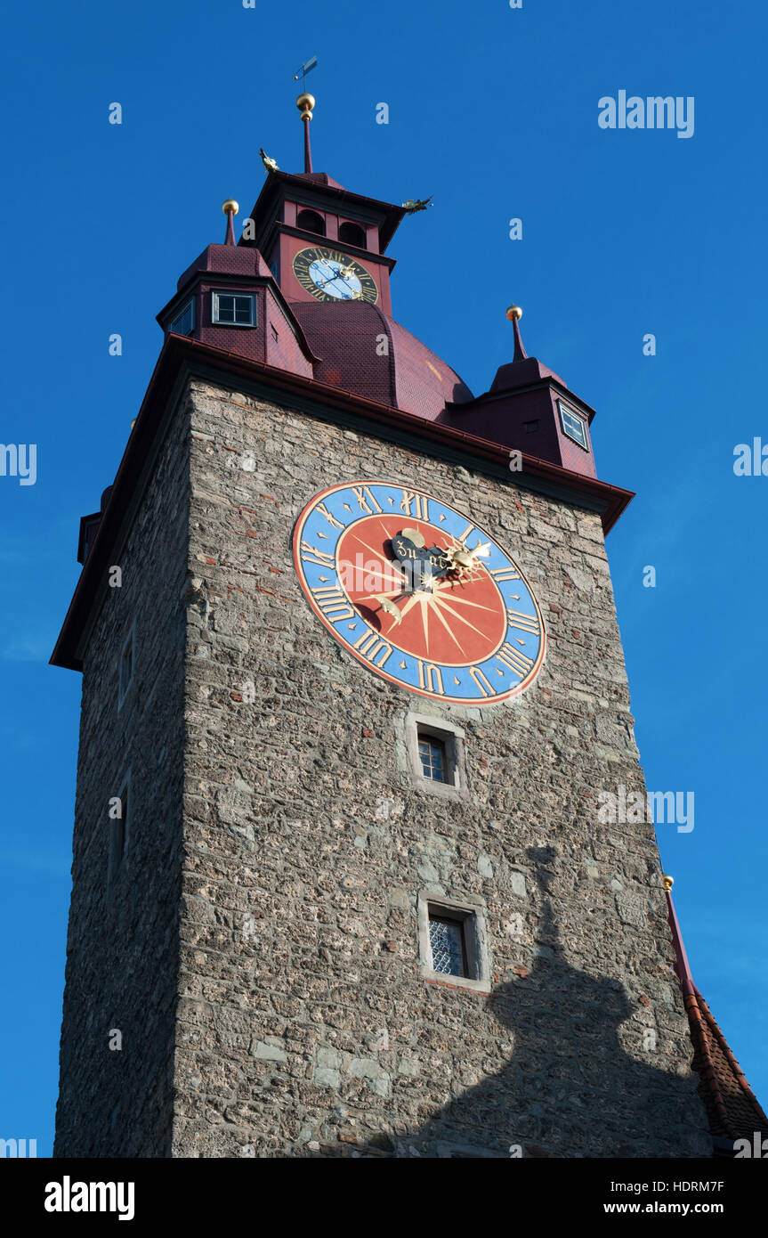 Switzerland, Europe, architecture: skyline and view of Zyttrum, the Zit ...