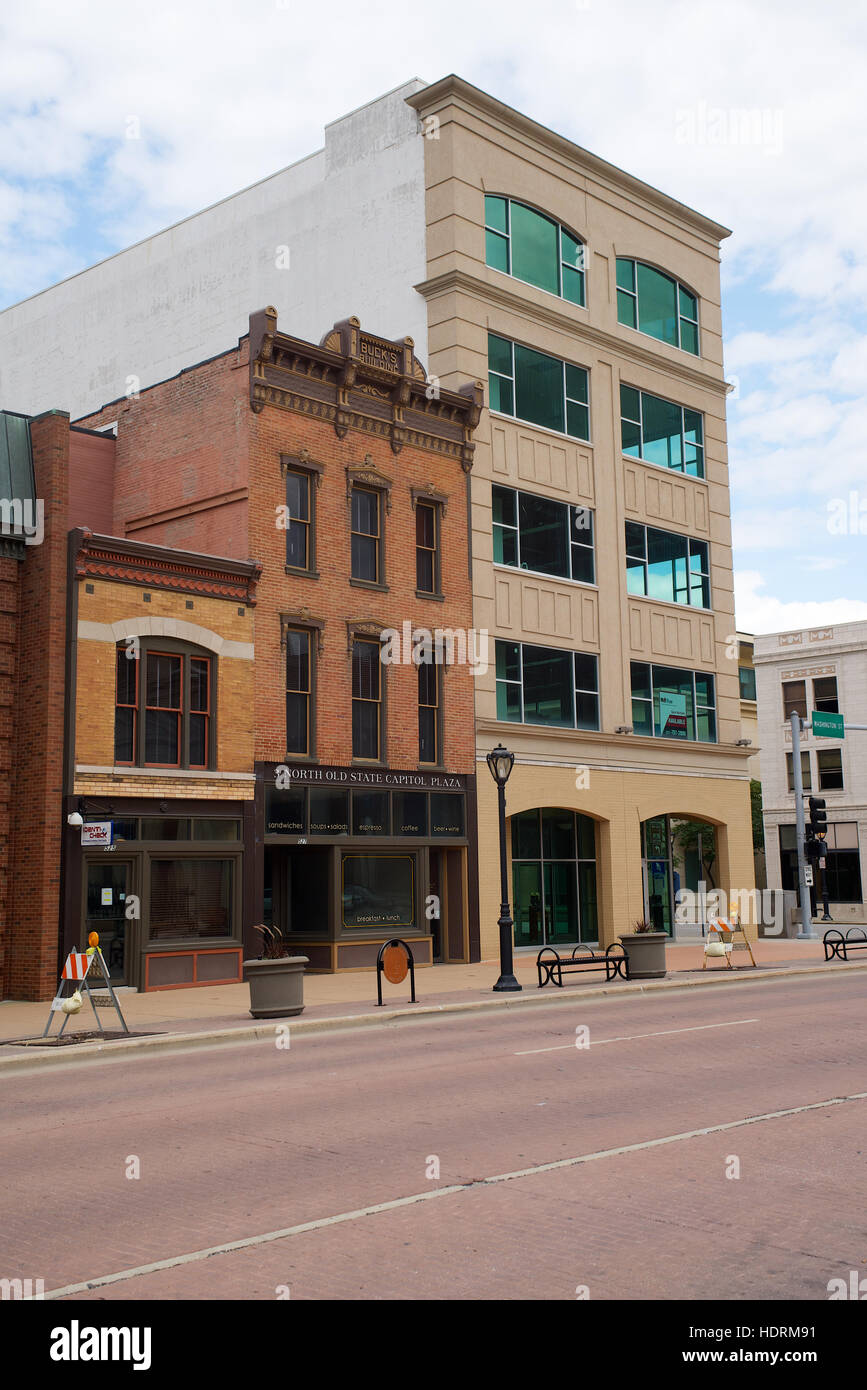 Washington Street, Springfield, Sangamon County, Illinois, USA Stock ...