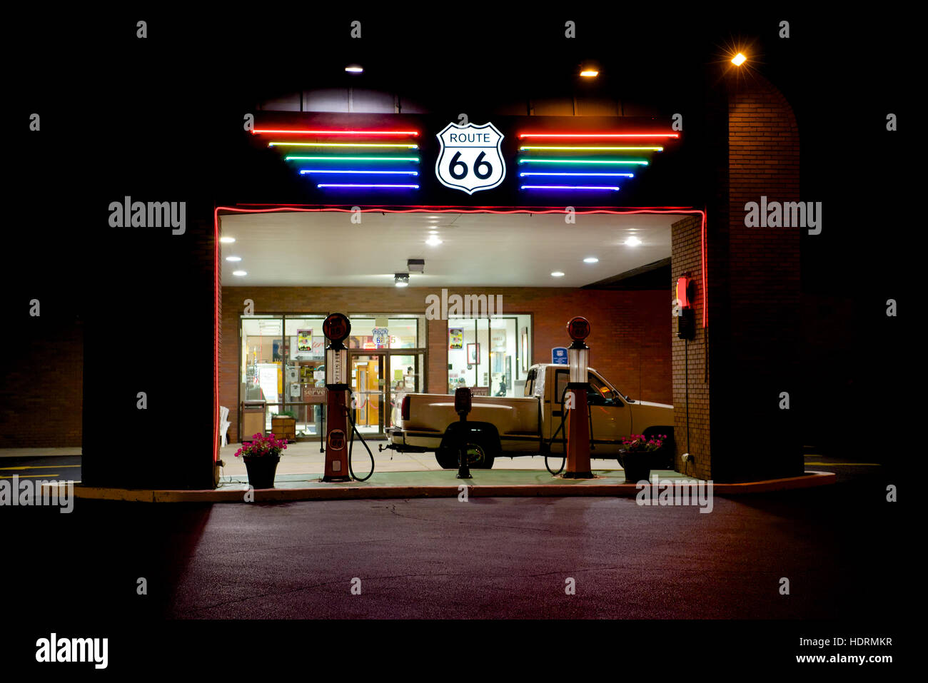 Route 66 Hotel, Springfield, Sangamon County, Illinois, USA Stock Photo ...