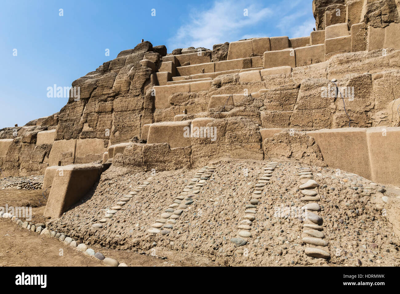 Mateo Salado archaeological excavation revealing ancient pyramids; Lima ...