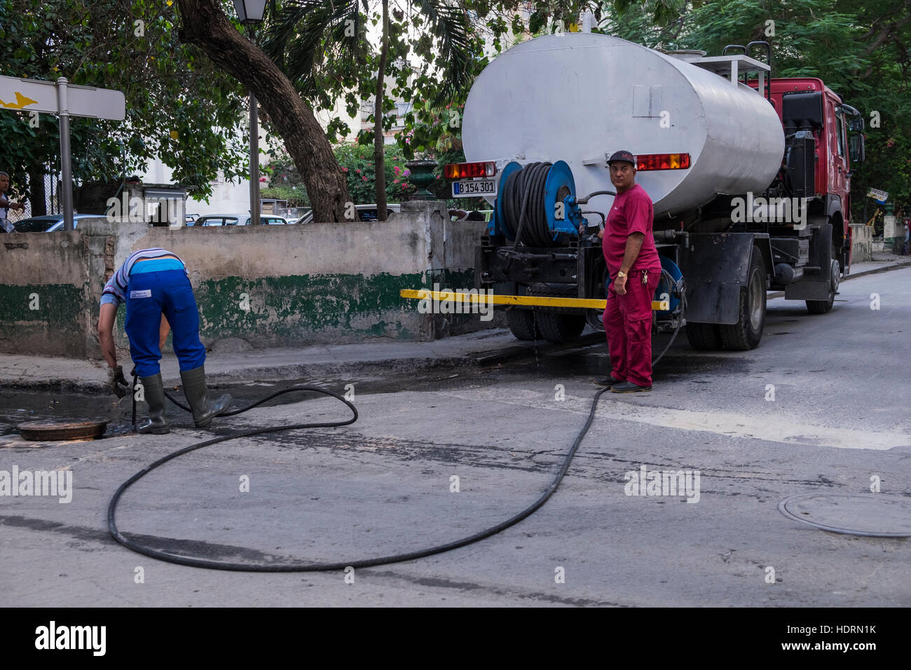 Water tanker truck hi-res stock photography and images - Alamy