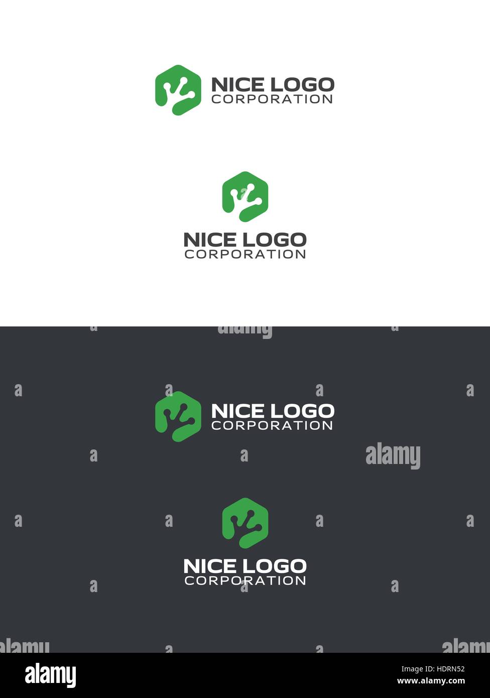 silhouette of frog leg in green hexagon, logo Stock Vector Image & Art ...