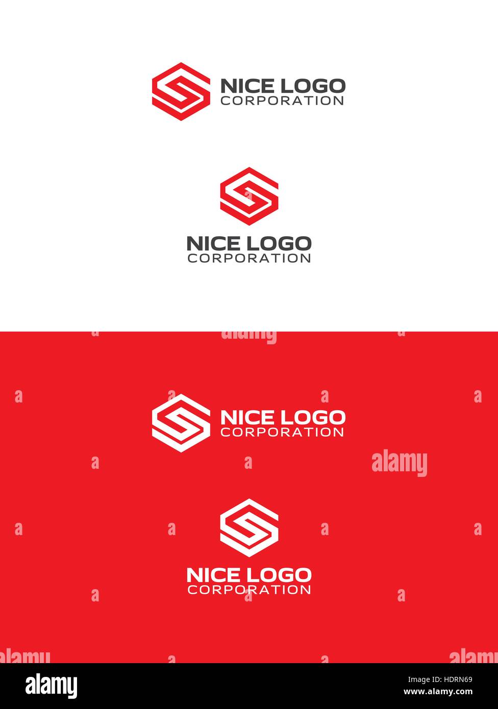 letter s logo, red color, laser cutting of metal Stock Vector Image ...