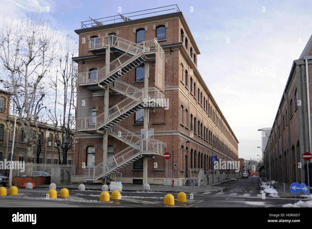 Milano (Italy) old industrial buildings in the former Breda area of ...