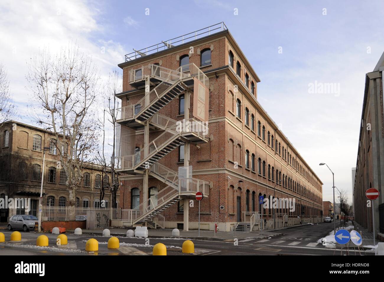 Milano (Italy) old industrial buildings in the former Breda area of ...