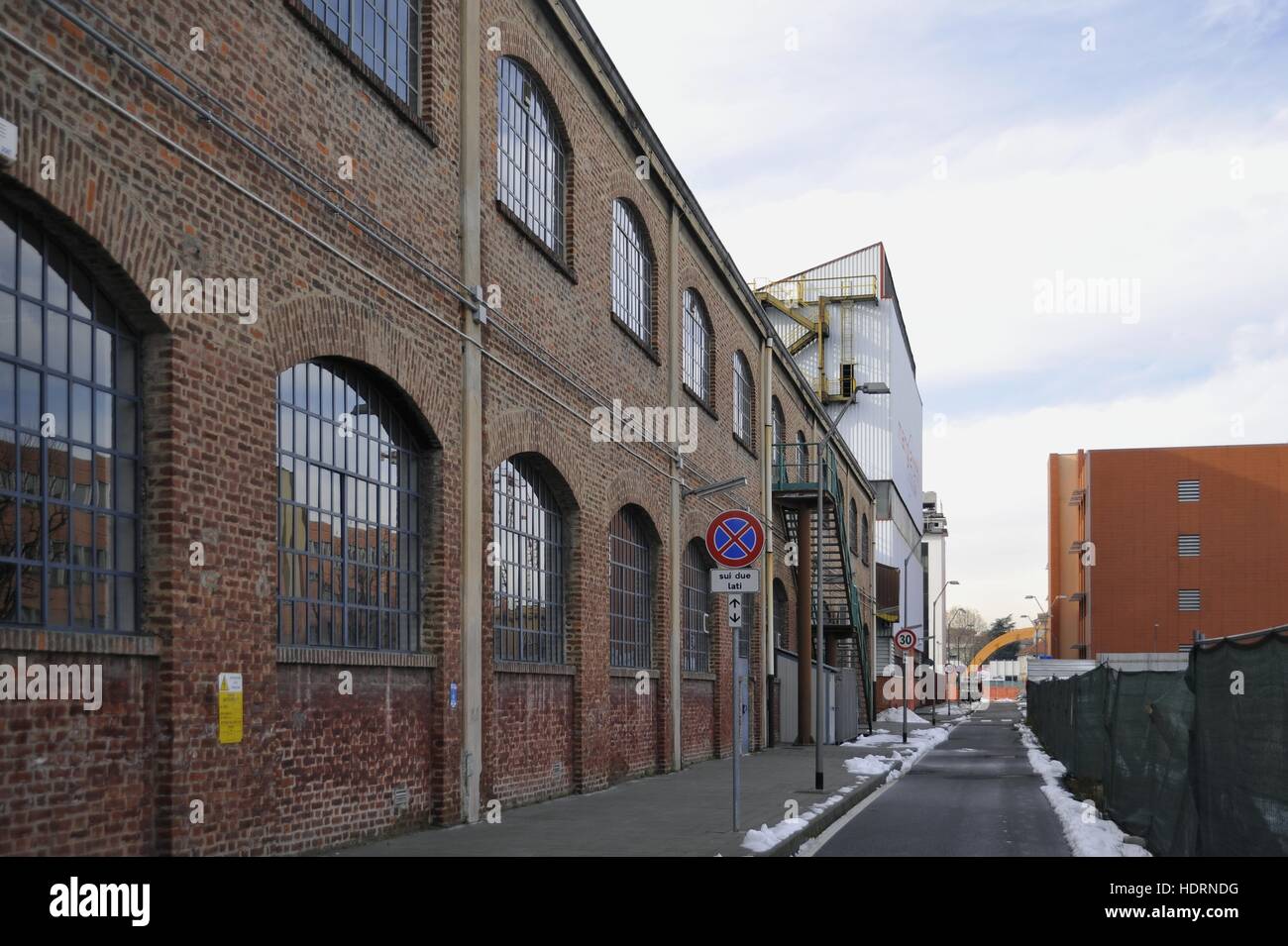 Milano (Italy) old industrial buildings in the former Breda area of ...