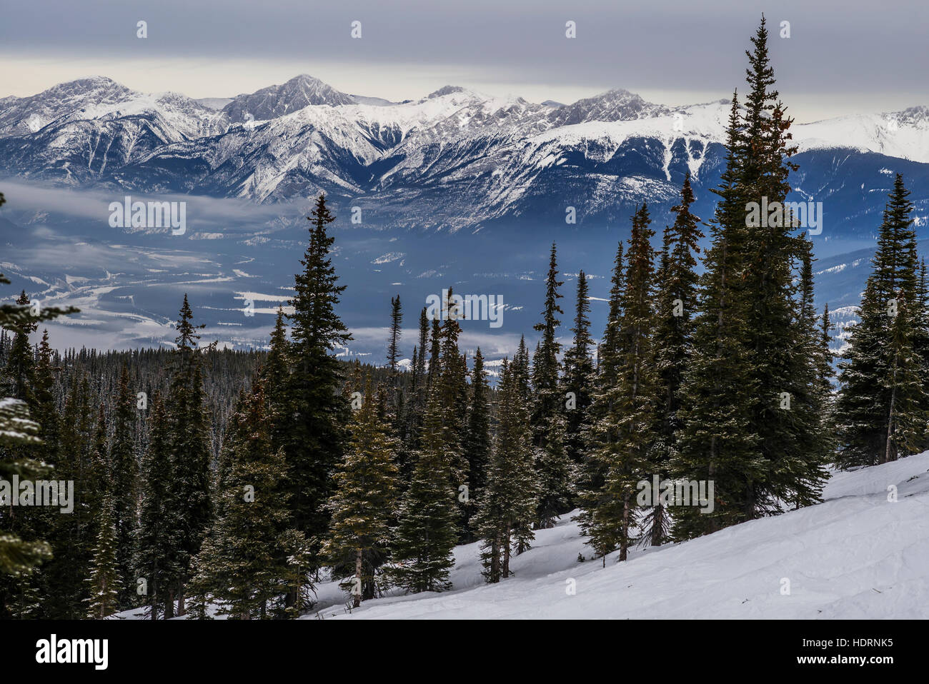 Winter landscape in Banff National Park; Banff, Alberta, Canada Stock ...