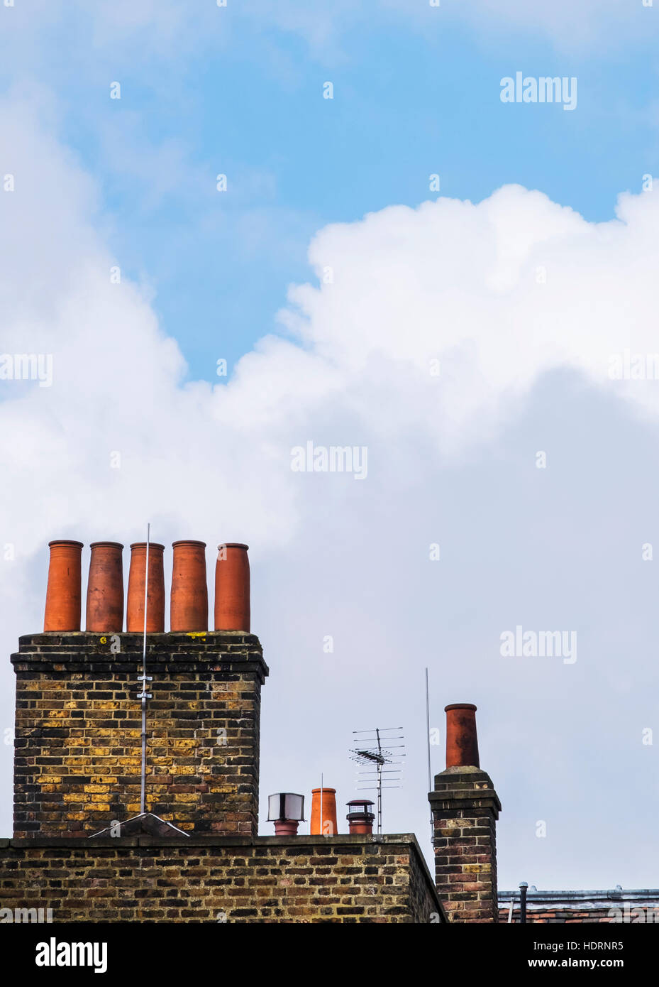 Chimney Cloudy Chimneys London High Resolution Stock Photography and ...
