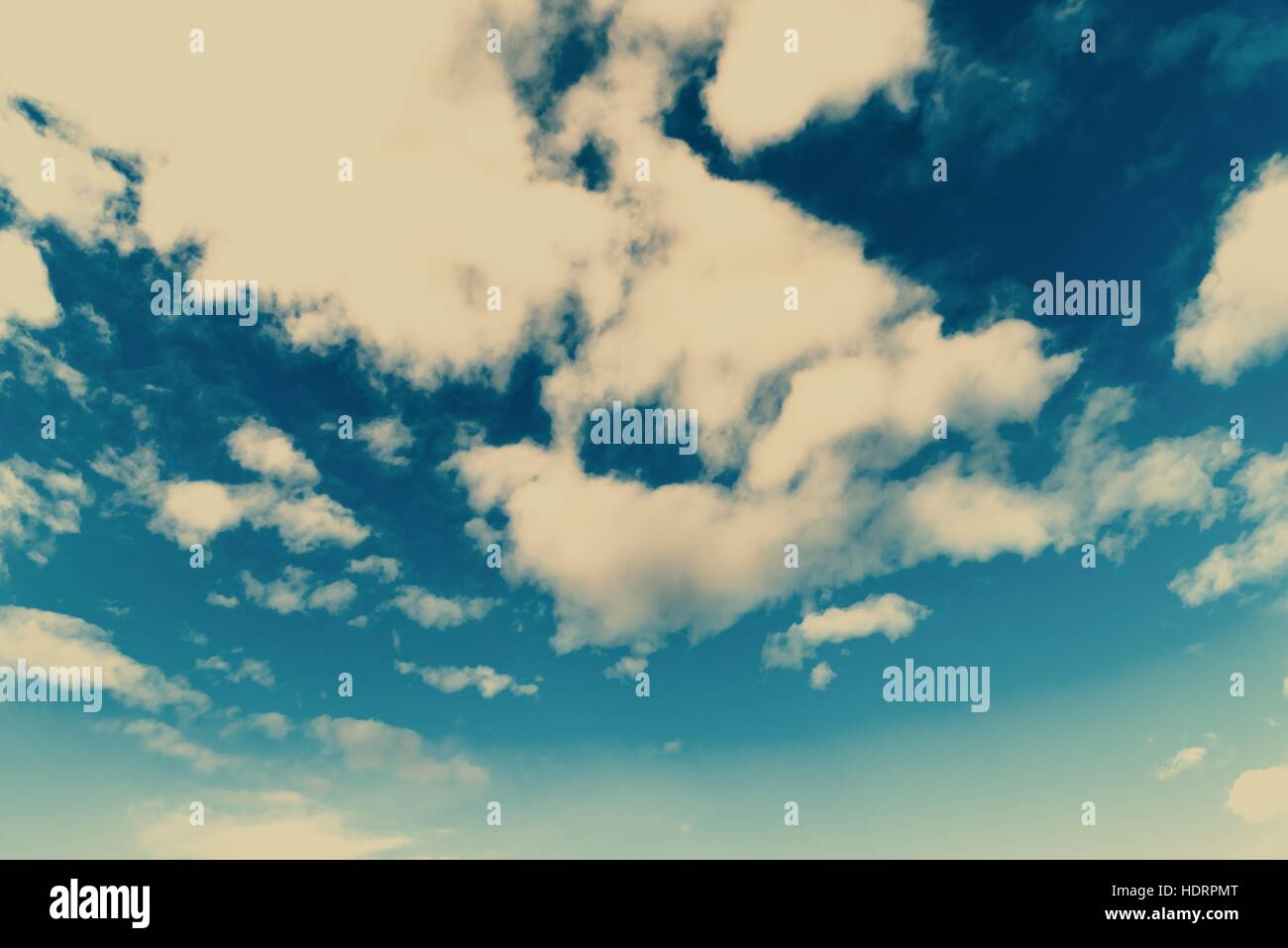 White Soft Clouds On Blue Turquoise Sky Stock Photo - Alamy