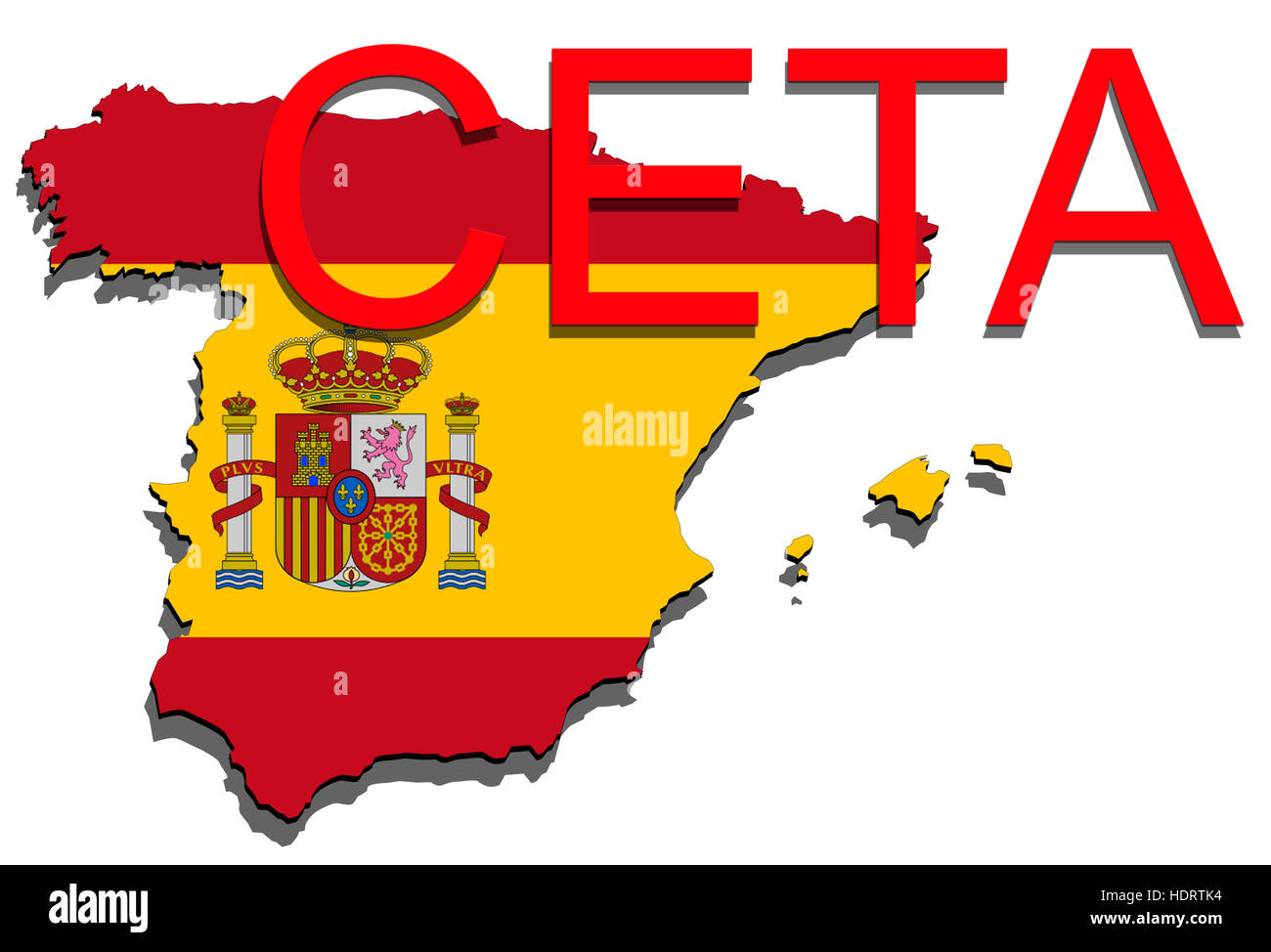 CETA - comprehensive economic and trade agreement on white background ...