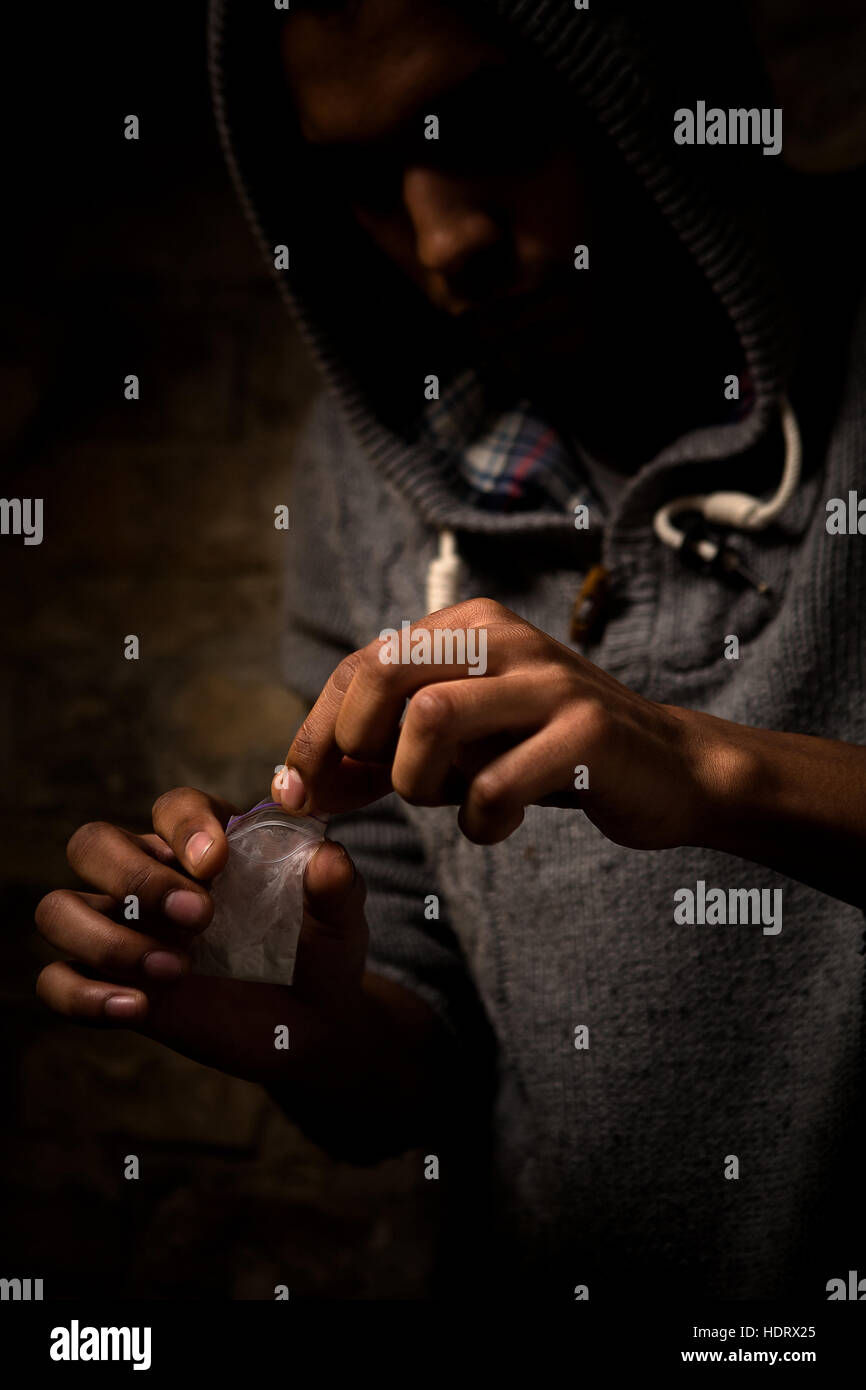 Narcotics and drugs concept Stock Photo - Alamy