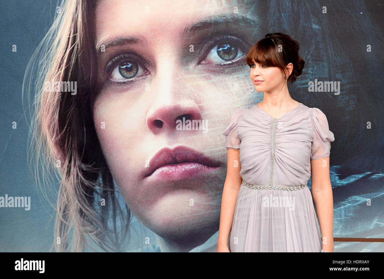 Felicity Jones attending a special screening of Rogue One: A Star Wars ...