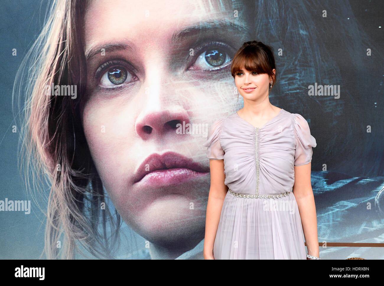 Felicity Jones attending a special screening of Rogue One: A Star Wars ...