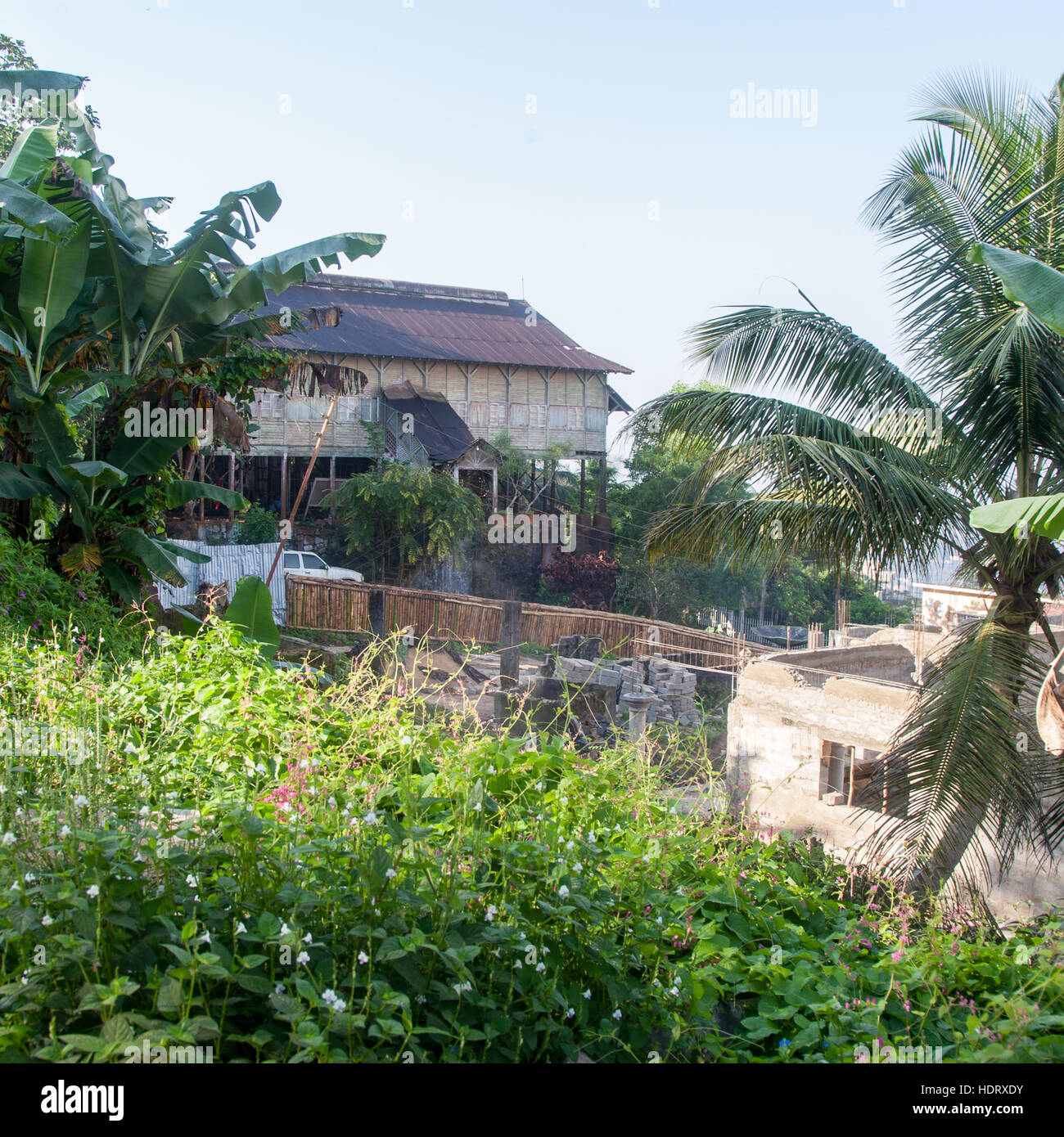 Colonial architecture buildings in Freetown, Sierra Leone Stock Photo ...