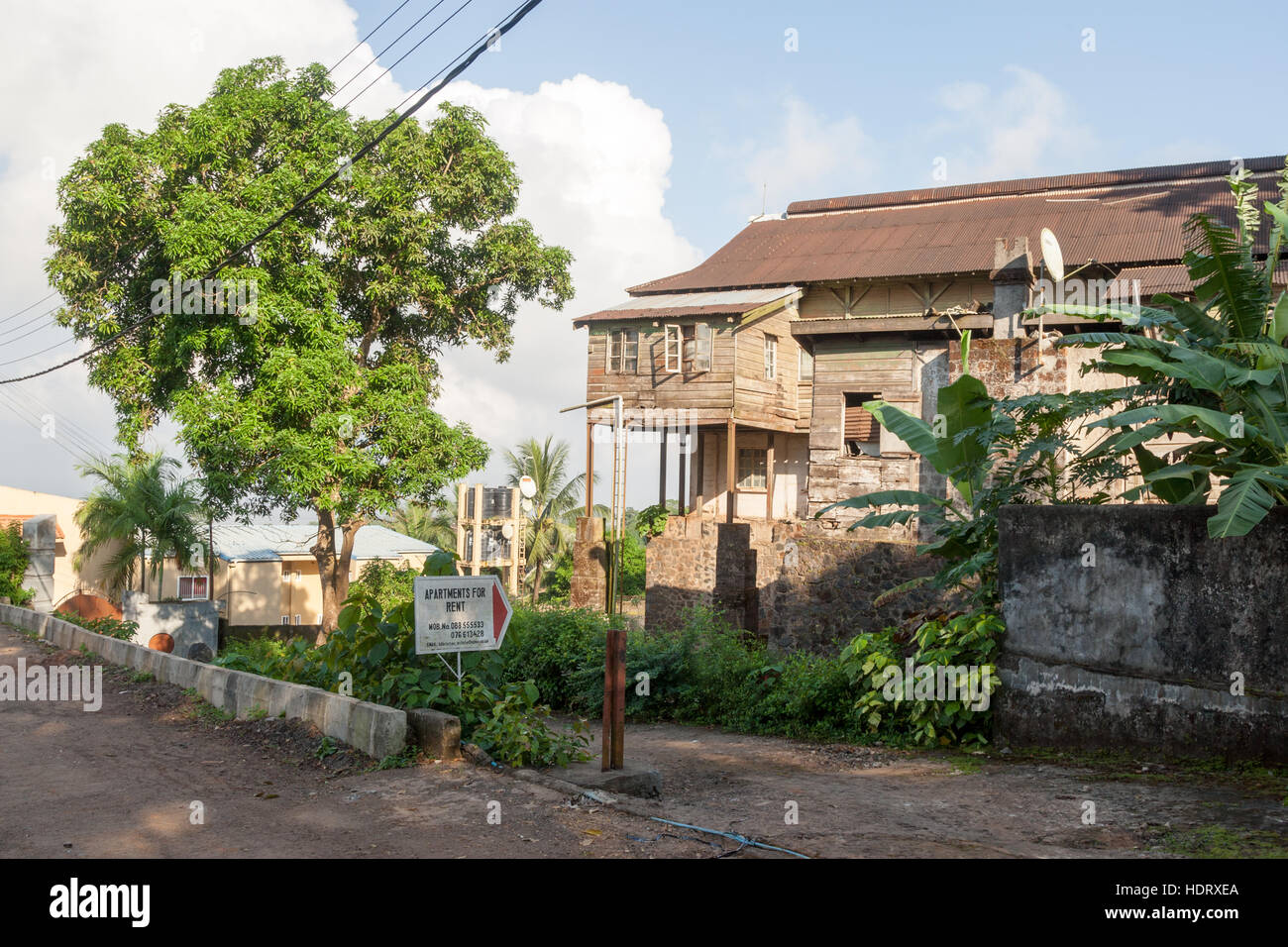 Colonial architcture buildings in Freetown, Sierra Leone Stock Photo ...