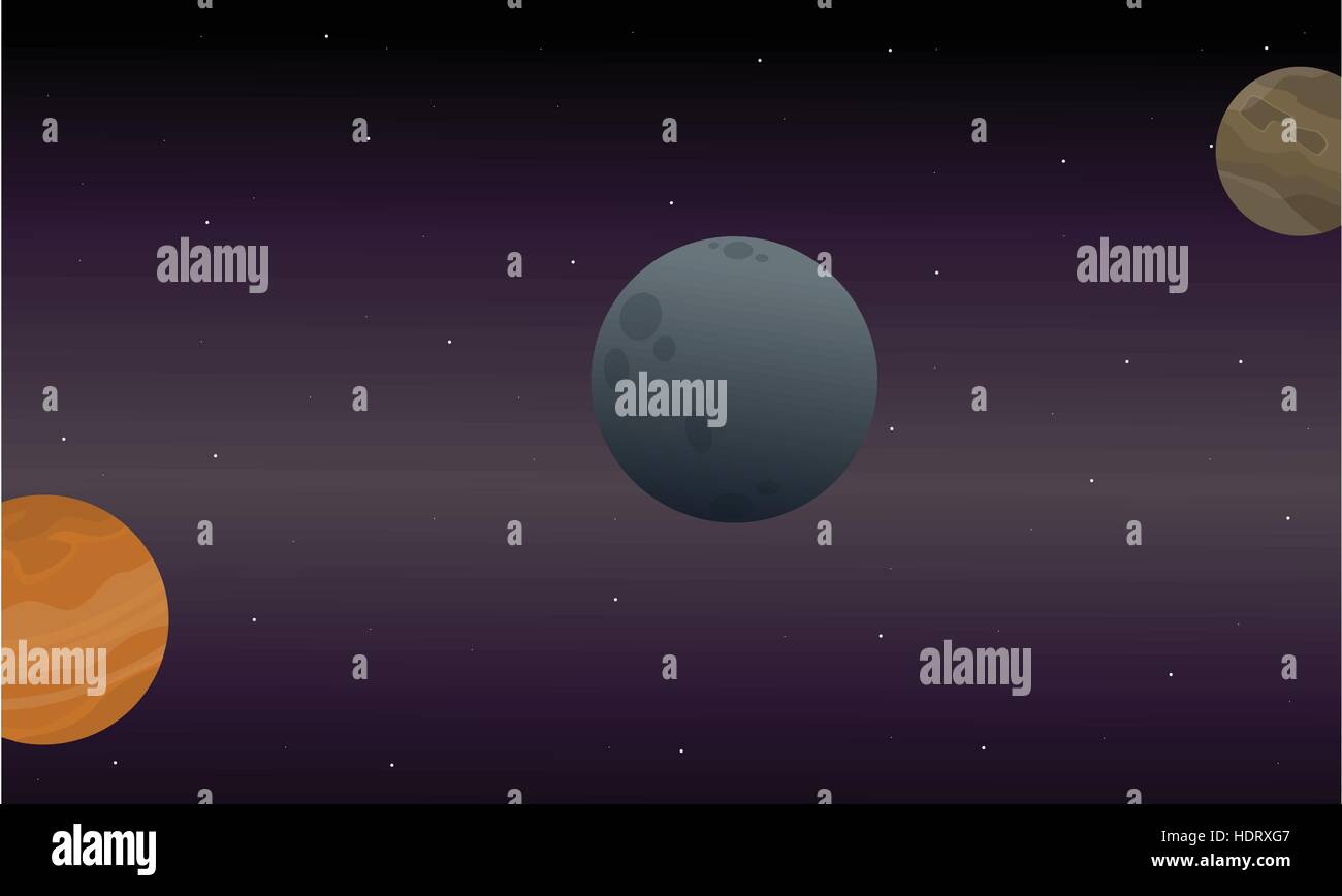 Outer space mountains Stock Vector Images - Alamy