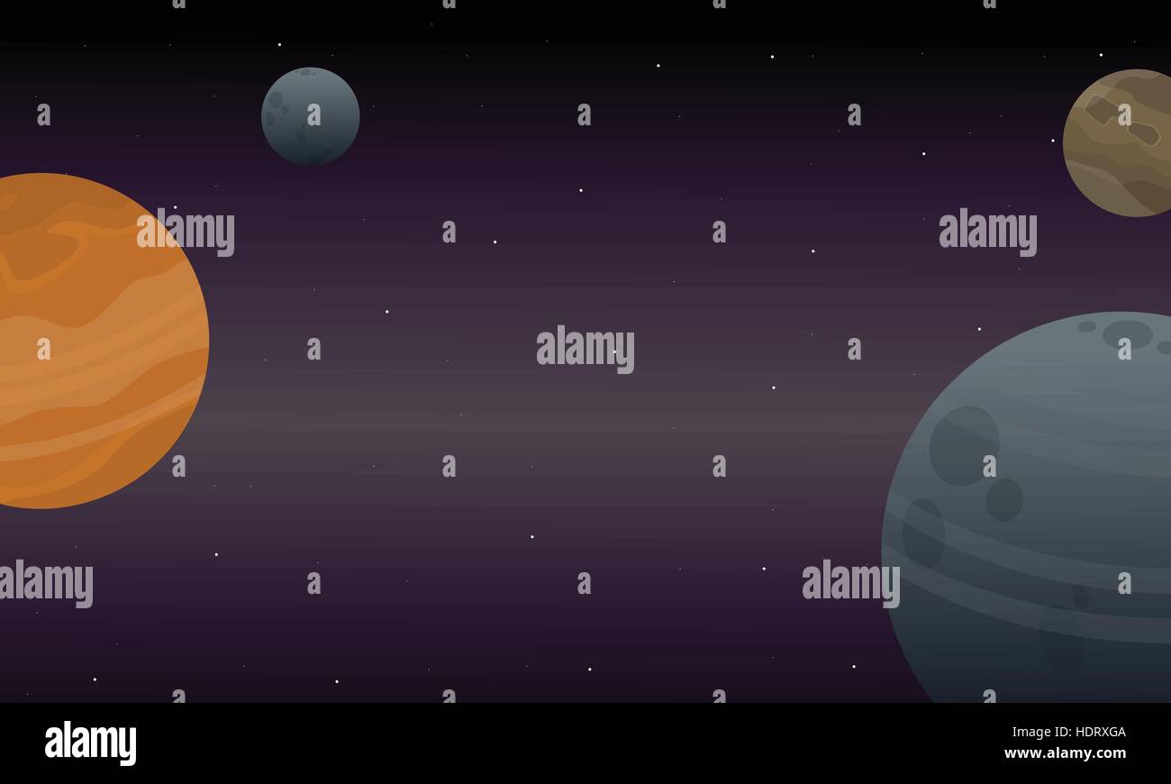 Collection of outer space vector art Stock Vector Image & Art - Alamy