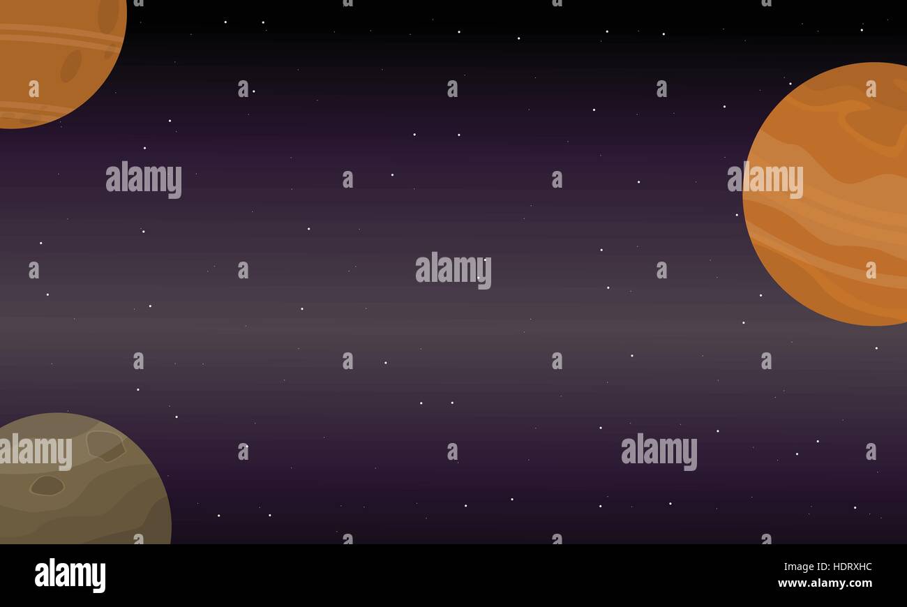 Outer space sky landscape of vector Stock Vector Image & Art - Alamy