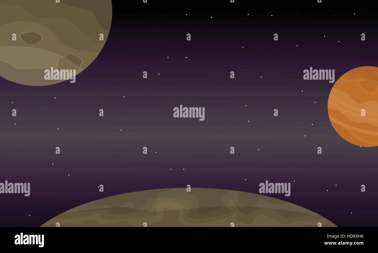 Illustration of space planets collection stock Stock Vector Image & Art ...