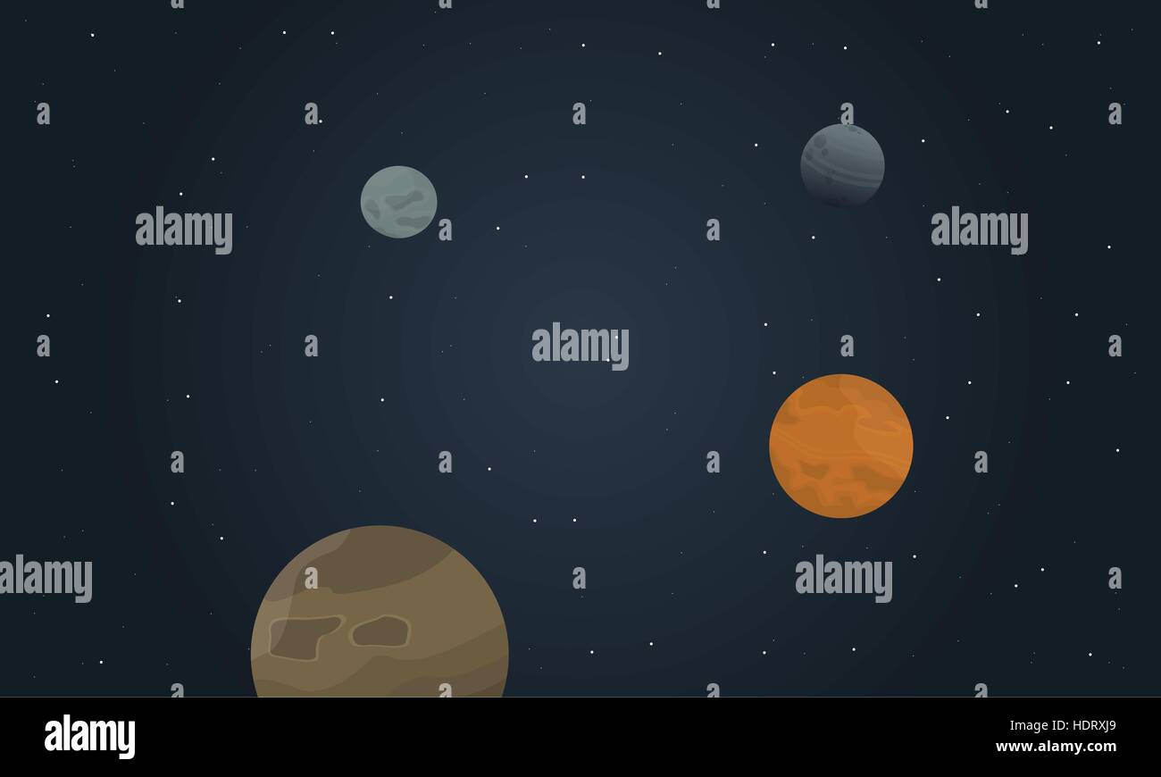 Vector art of space beautiful landscape Stock Vector Image & Art - Alamy