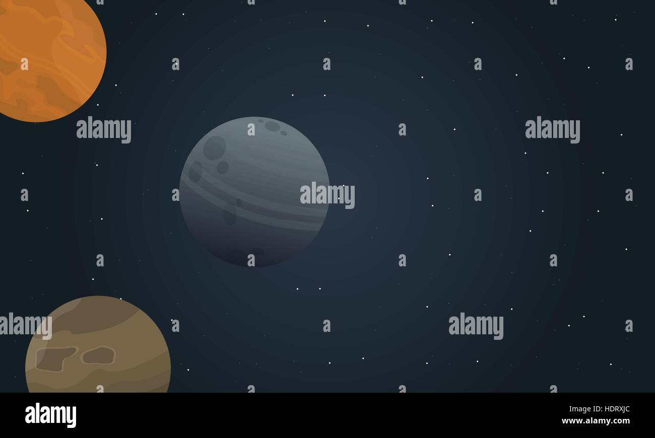 Vector of outer space landscape Stock Vector Image & Art - Alamy