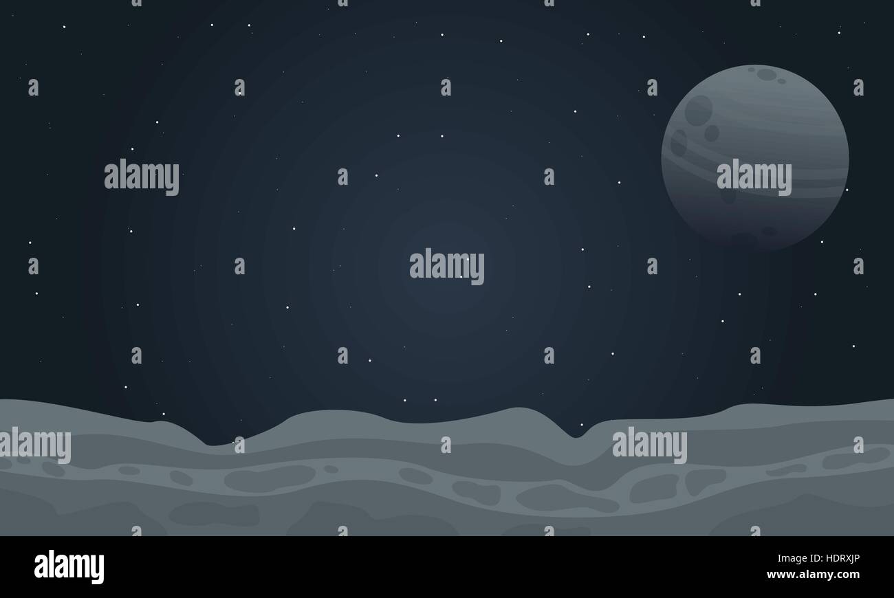 At night outer space landscape Stock Vector Image & Art - Alamy