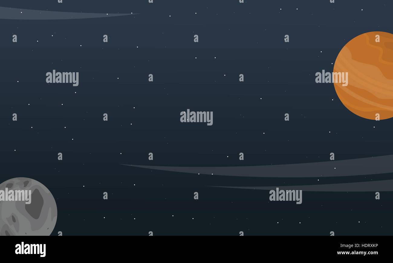 Outer space mountains Stock Vector Images - Alamy