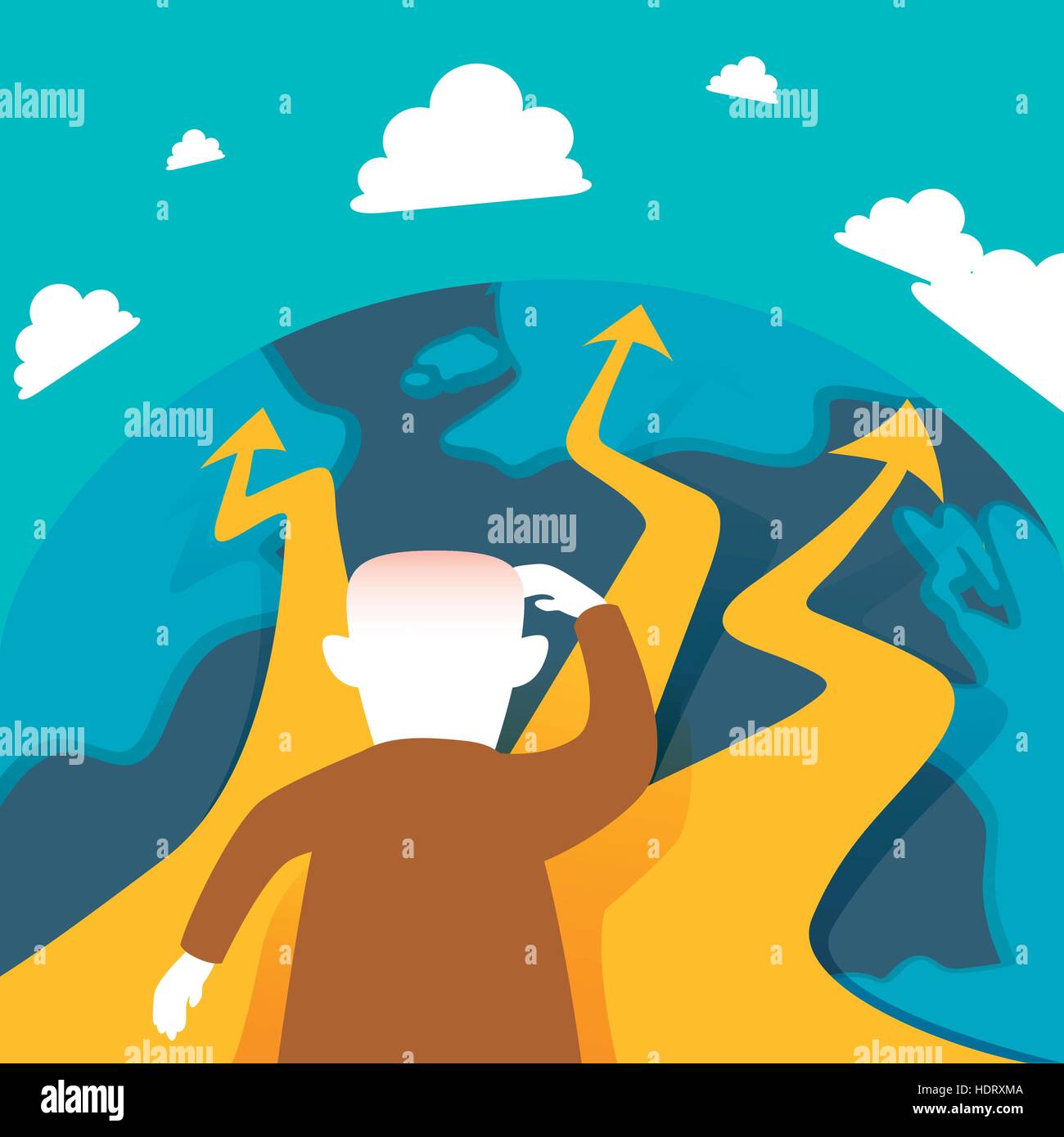 flat design vector illustration concept of selection Stock Vector Image ...