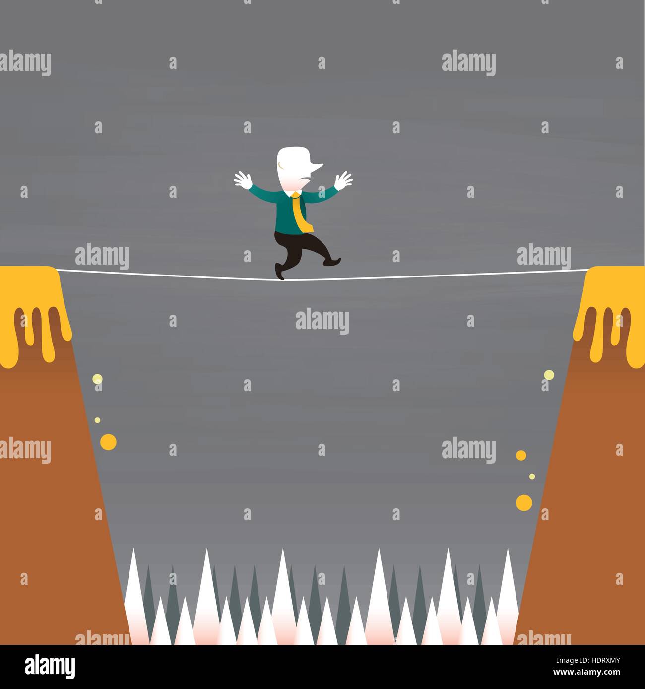 flat design vector illustration concept of balancing Stock Vector Image ...
