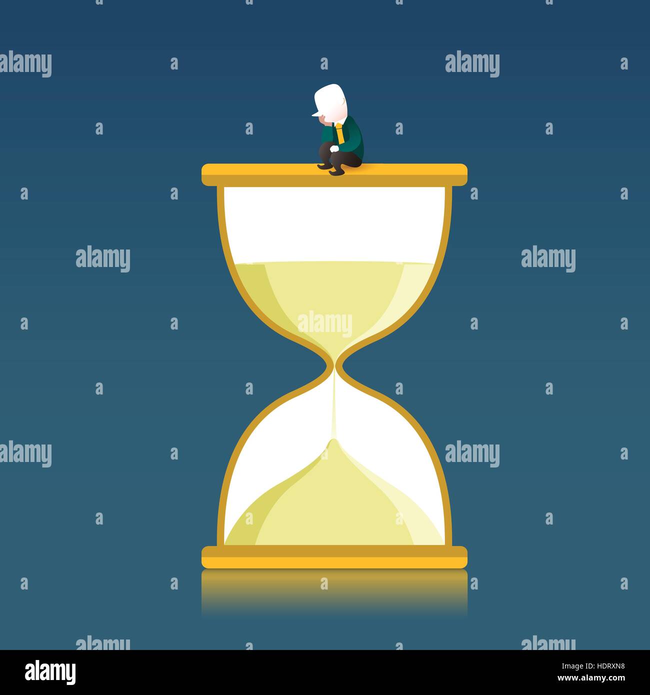 flat design vector illustration concept of waiting Stock Vector Image ...