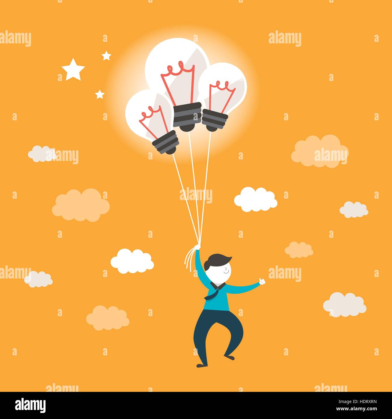 flat design vector illustration concept of ideas Stock Vector Image ...