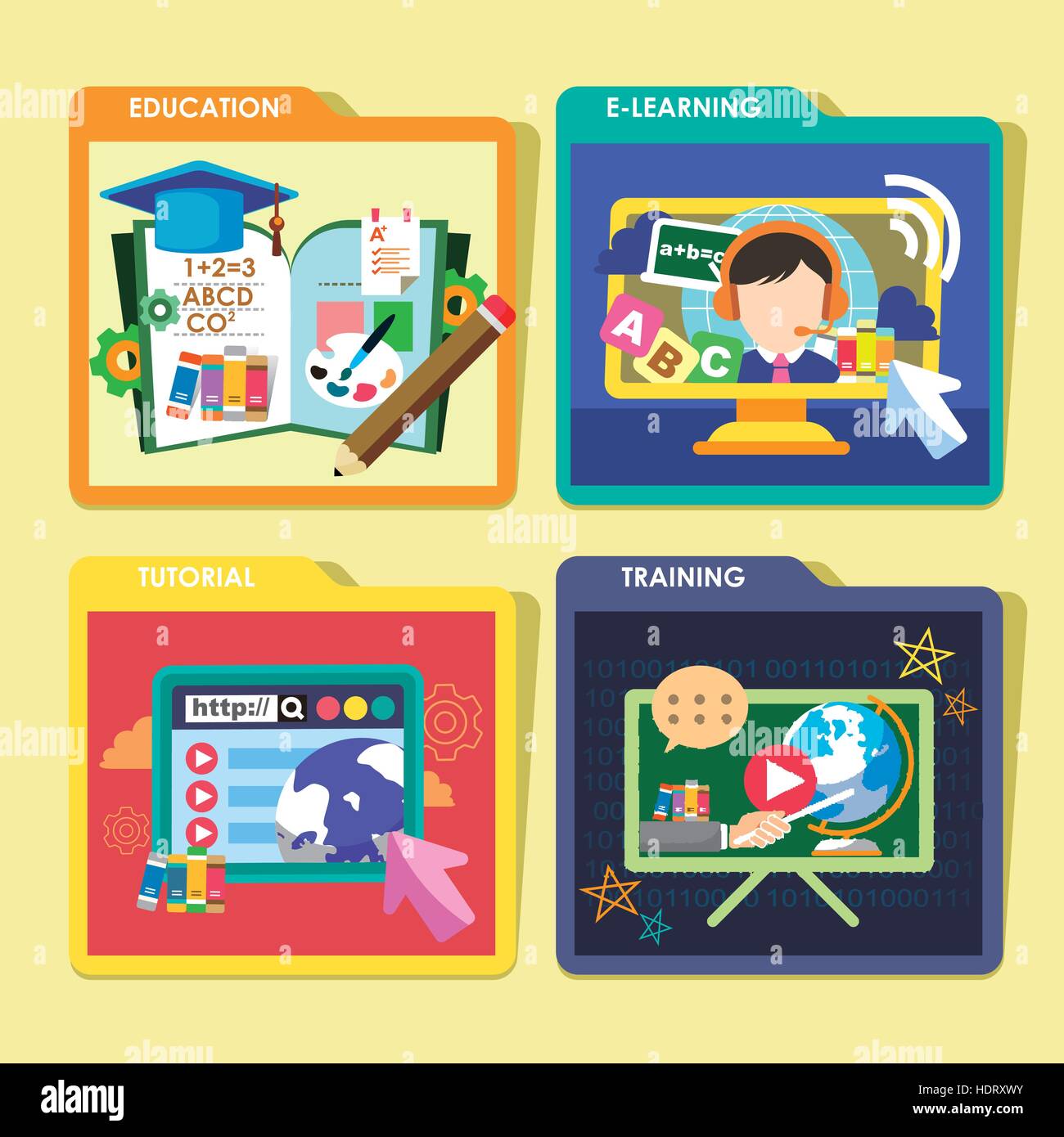 Learning icon Stock Vector Images - Alamy