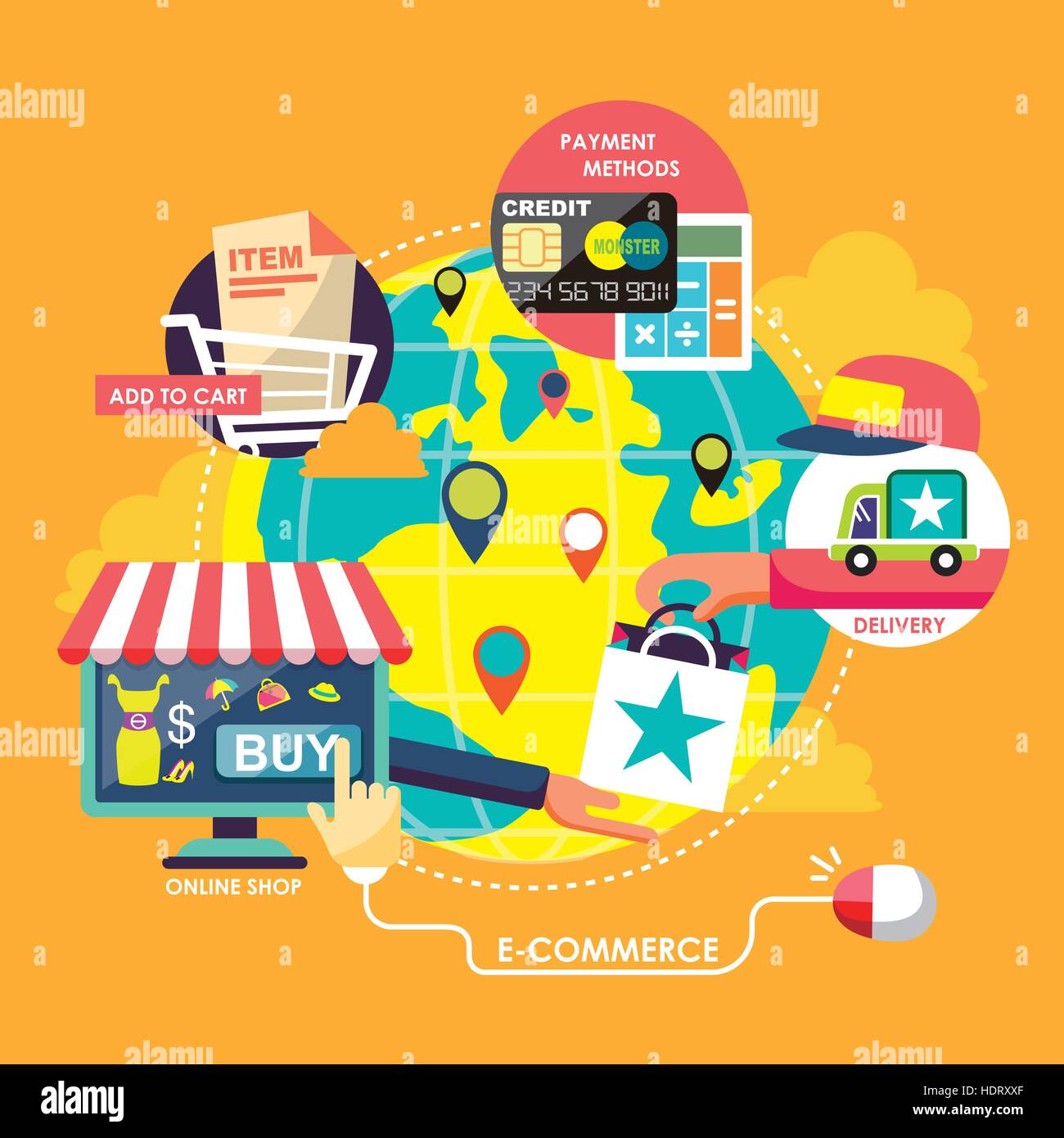 Payment concepts Stock Vector Images - Alamy