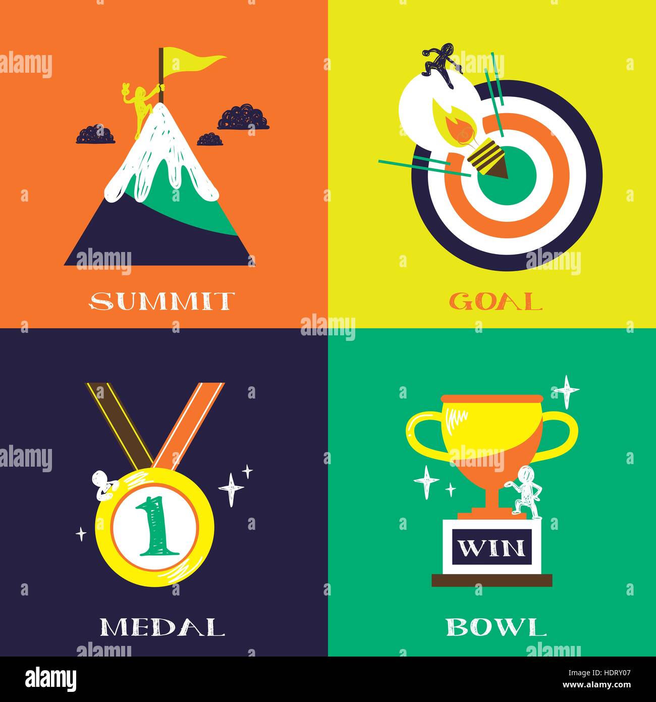 Gold summit Stock Vector Images - Alamy