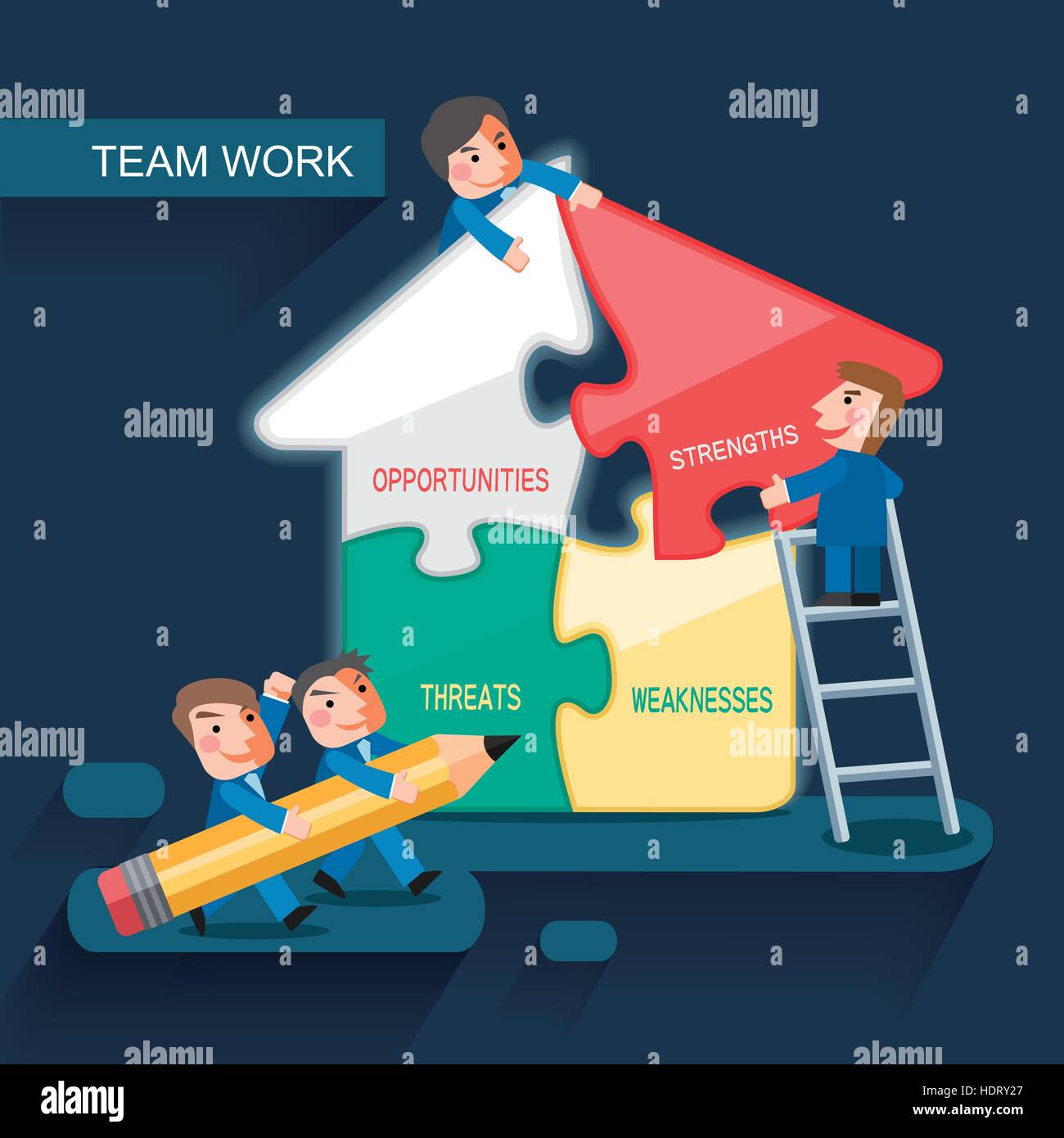 Partner concept light bulb Stock Vector Images - Alamy