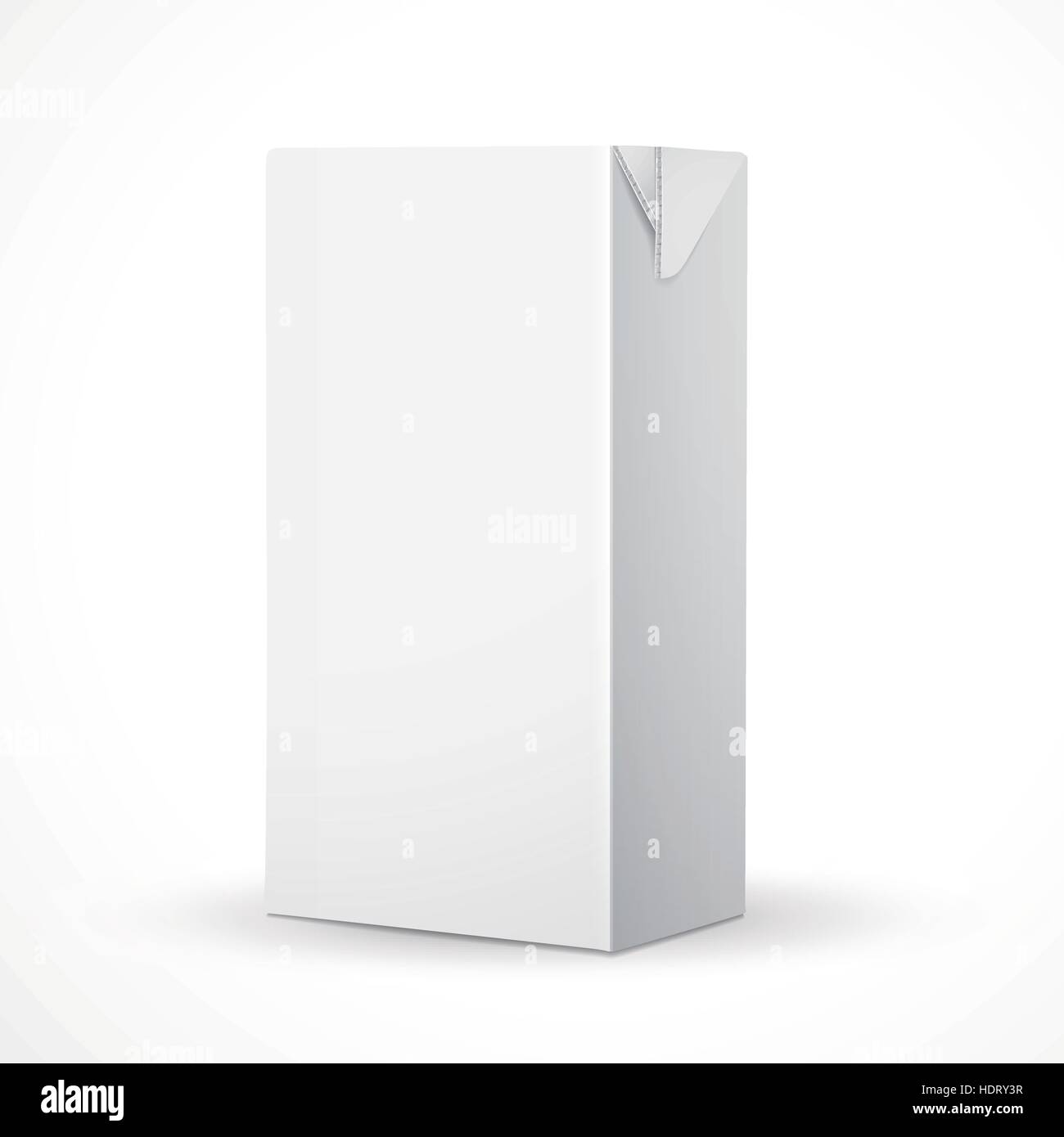 blank drink carton package isolated over white background Stock Vector ...