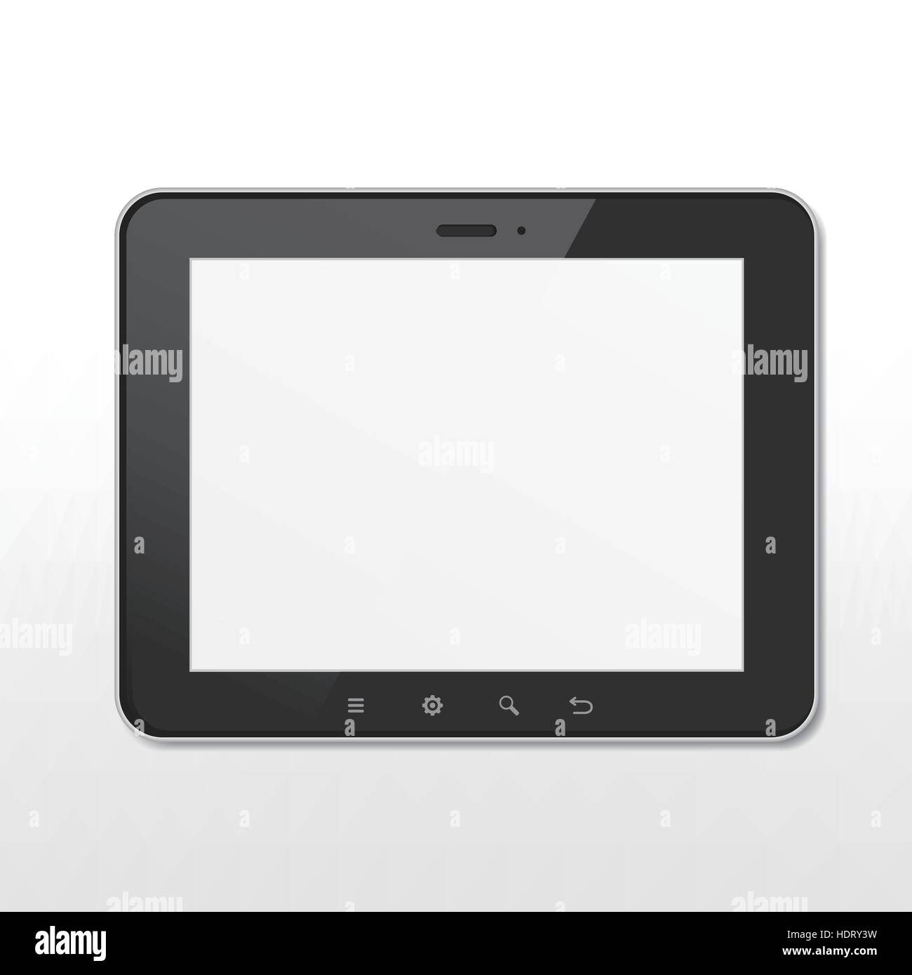 realistic blank tablet template isolated on white background Stock ...