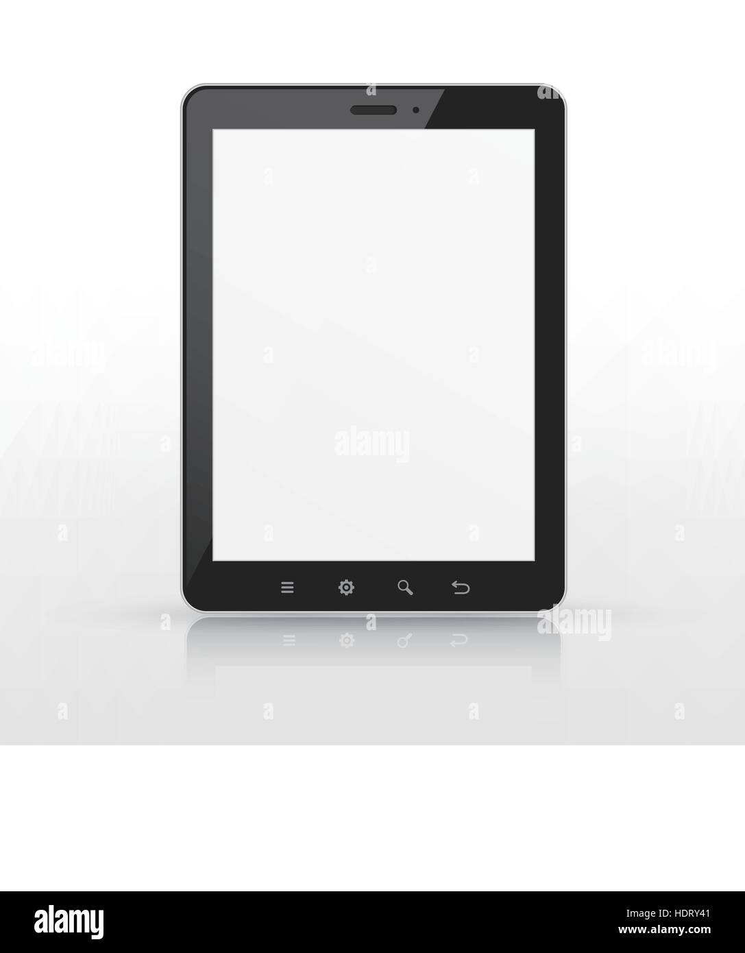 realistic blank tablet template isolated on white background Stock ...