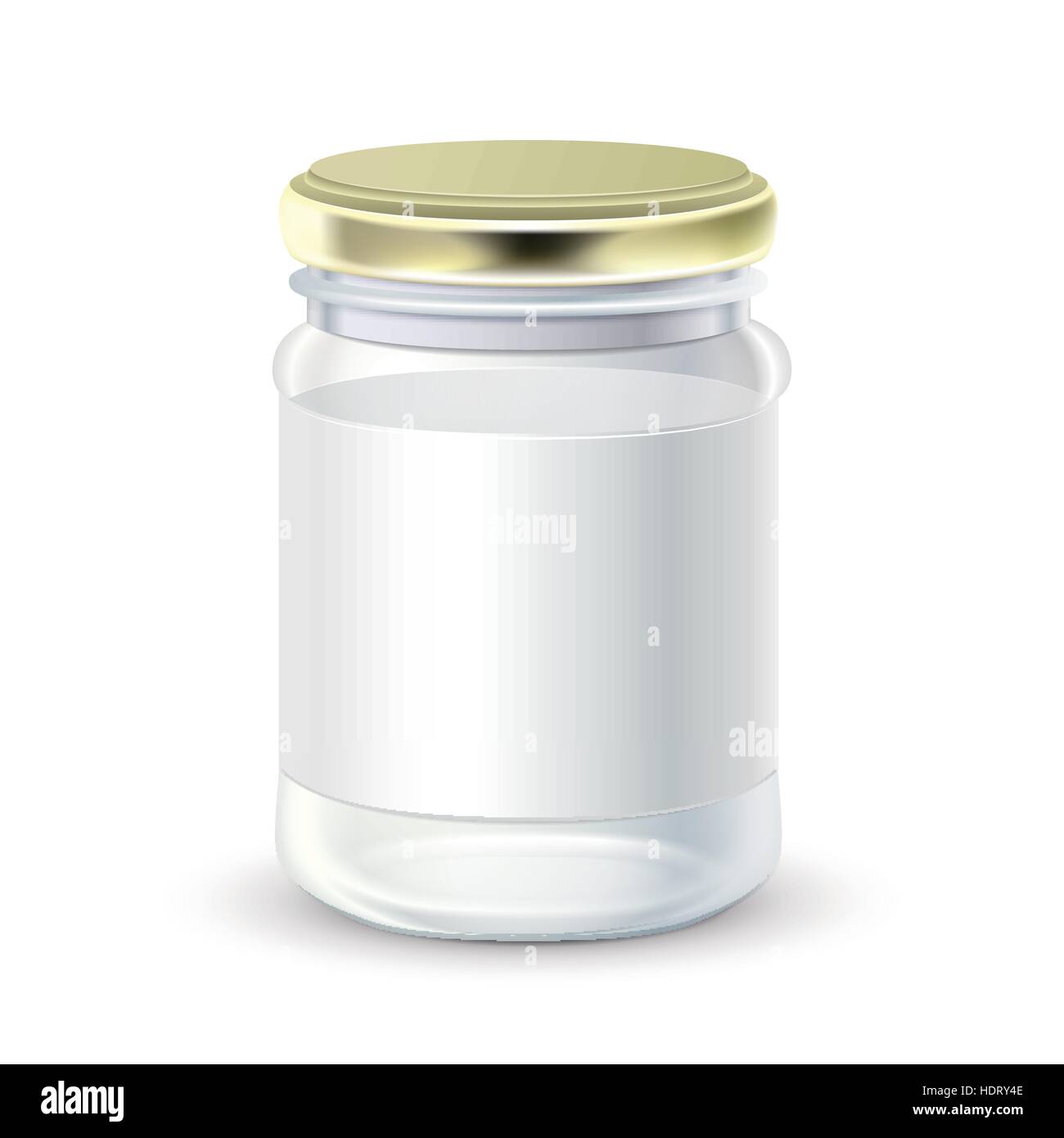 blank glass bottle with label isolated over white background Stock ...