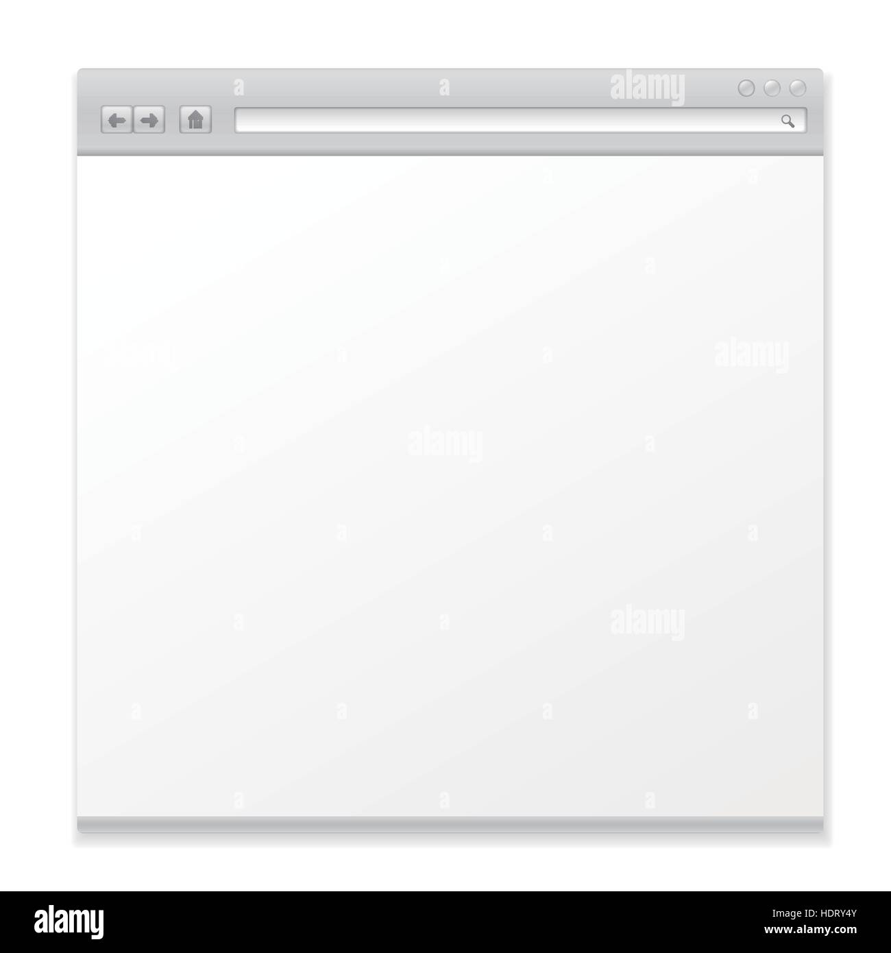 blank web page isolated on white background Stock Vector Image & Art ...