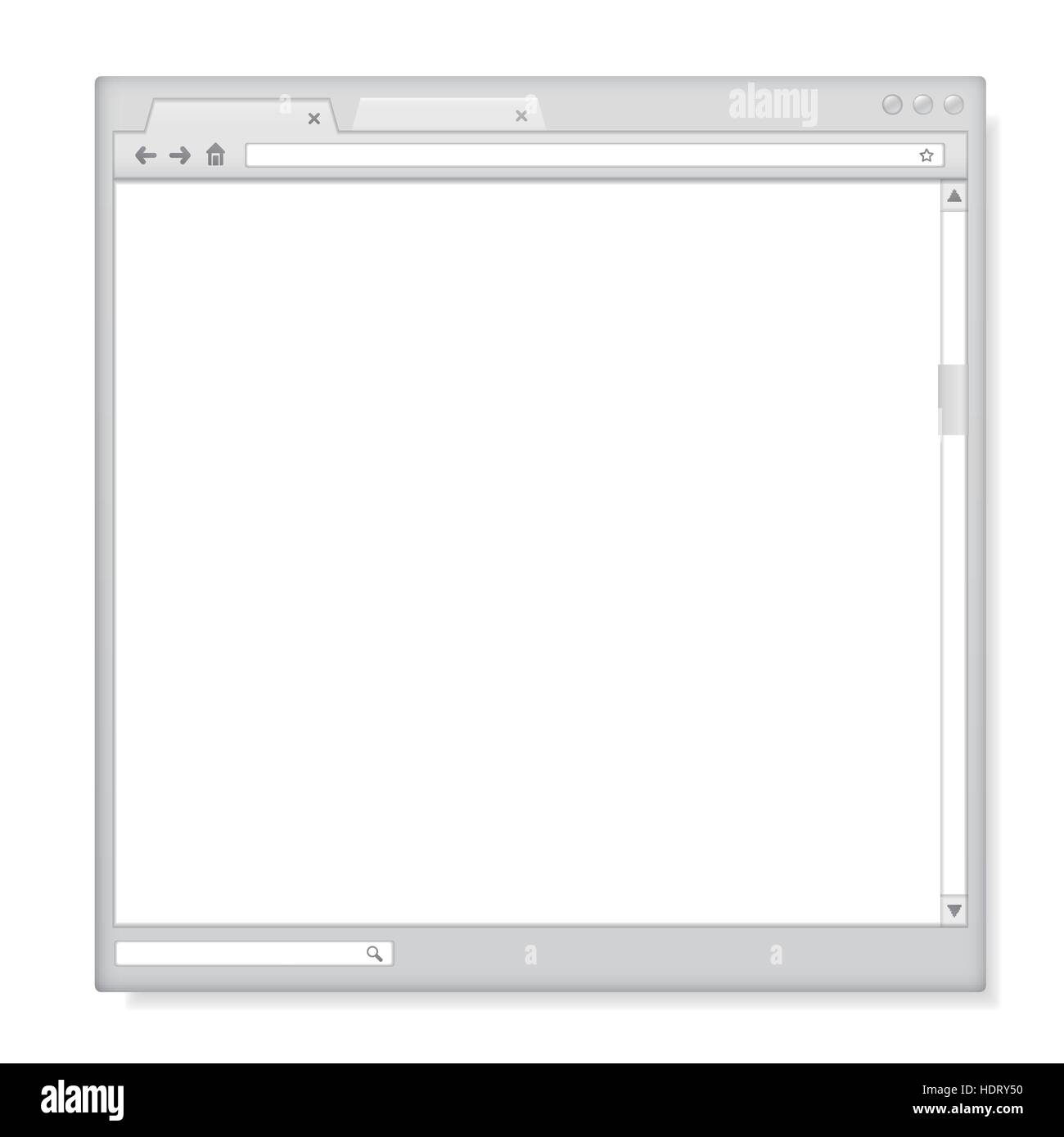 blank web page isolated on white background Stock Vector Image & Art ...