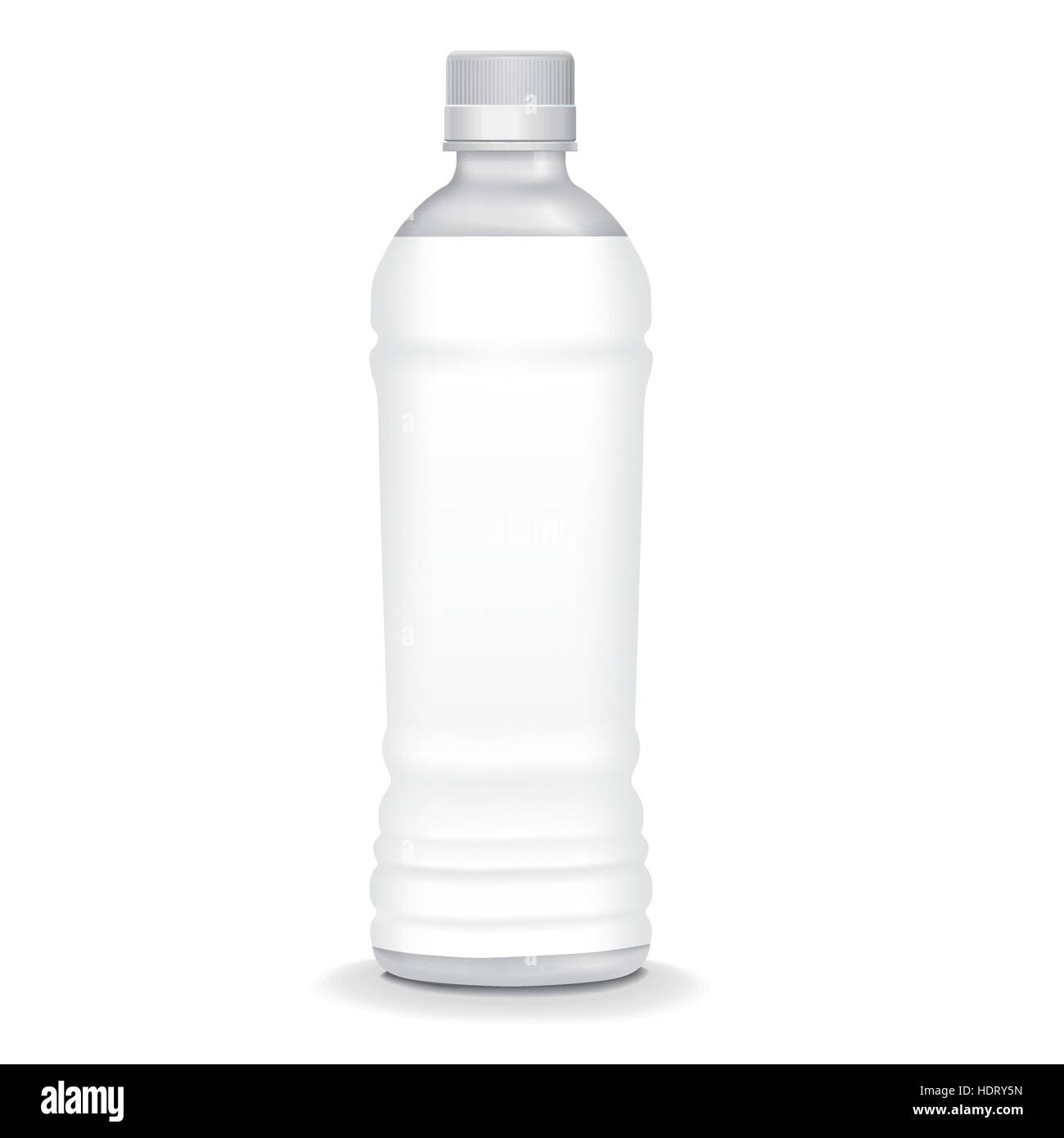 plastic bottle with blank label isolated on white background Stock ...