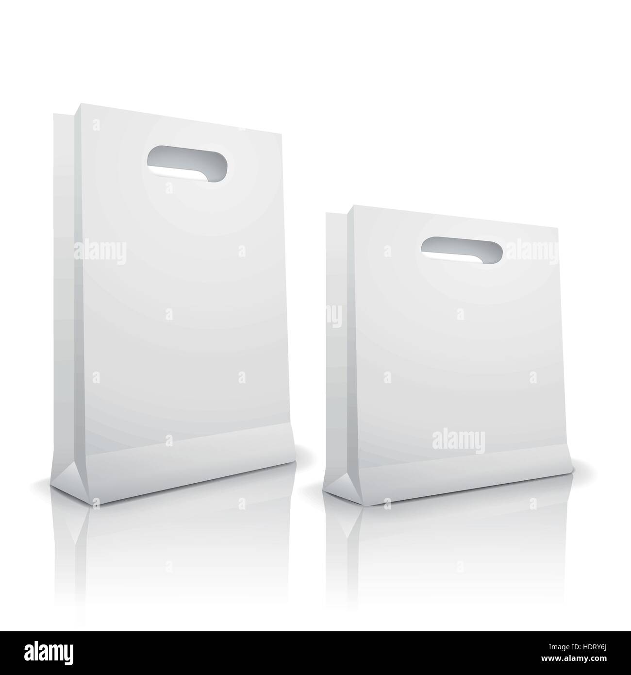 White plastic bags on Stock Vector Images - Alamy