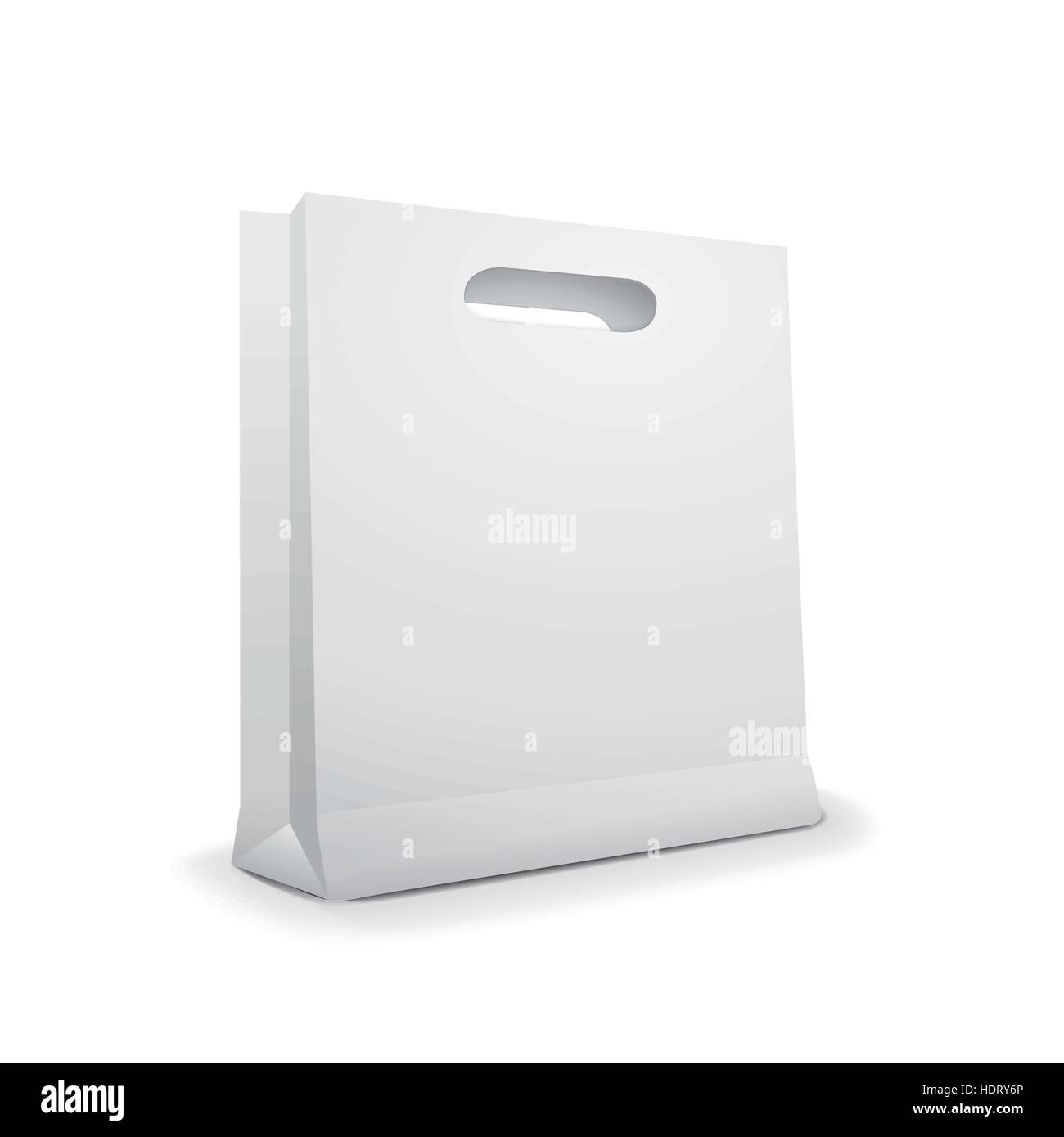 blank shopping bag isolated on white background Stock Vector Image ...